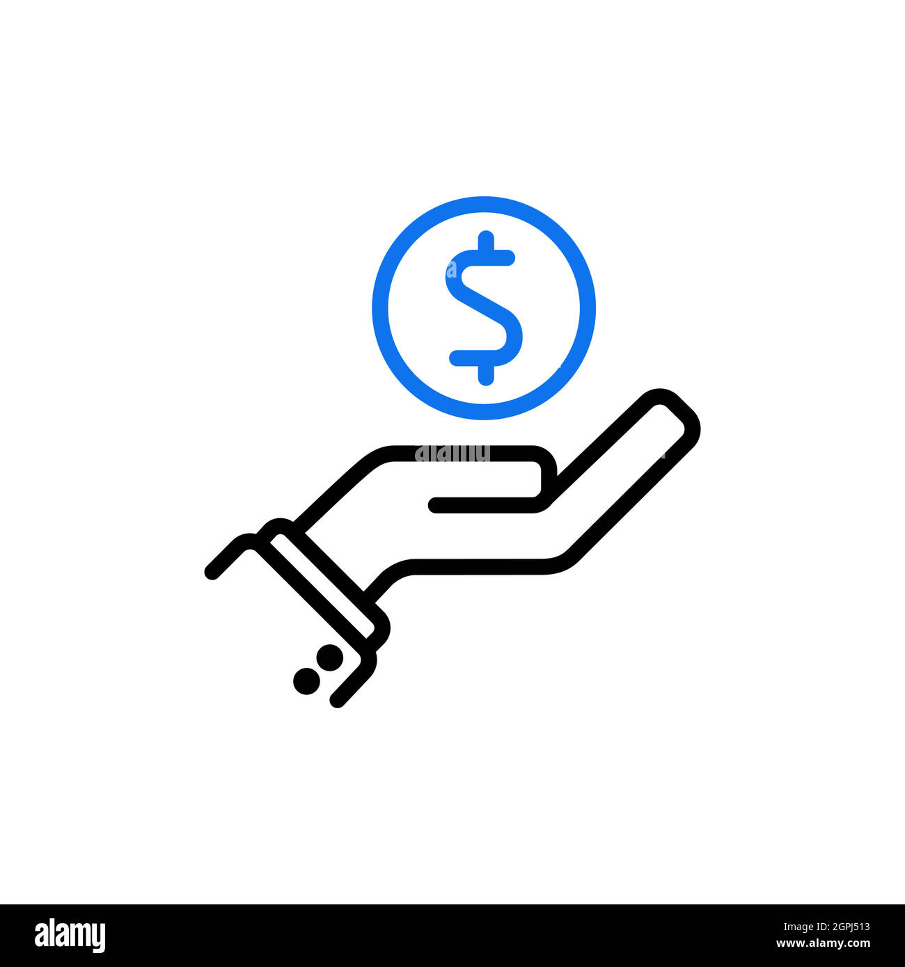 Money hand icon hi-res stock photography and images - Alamy