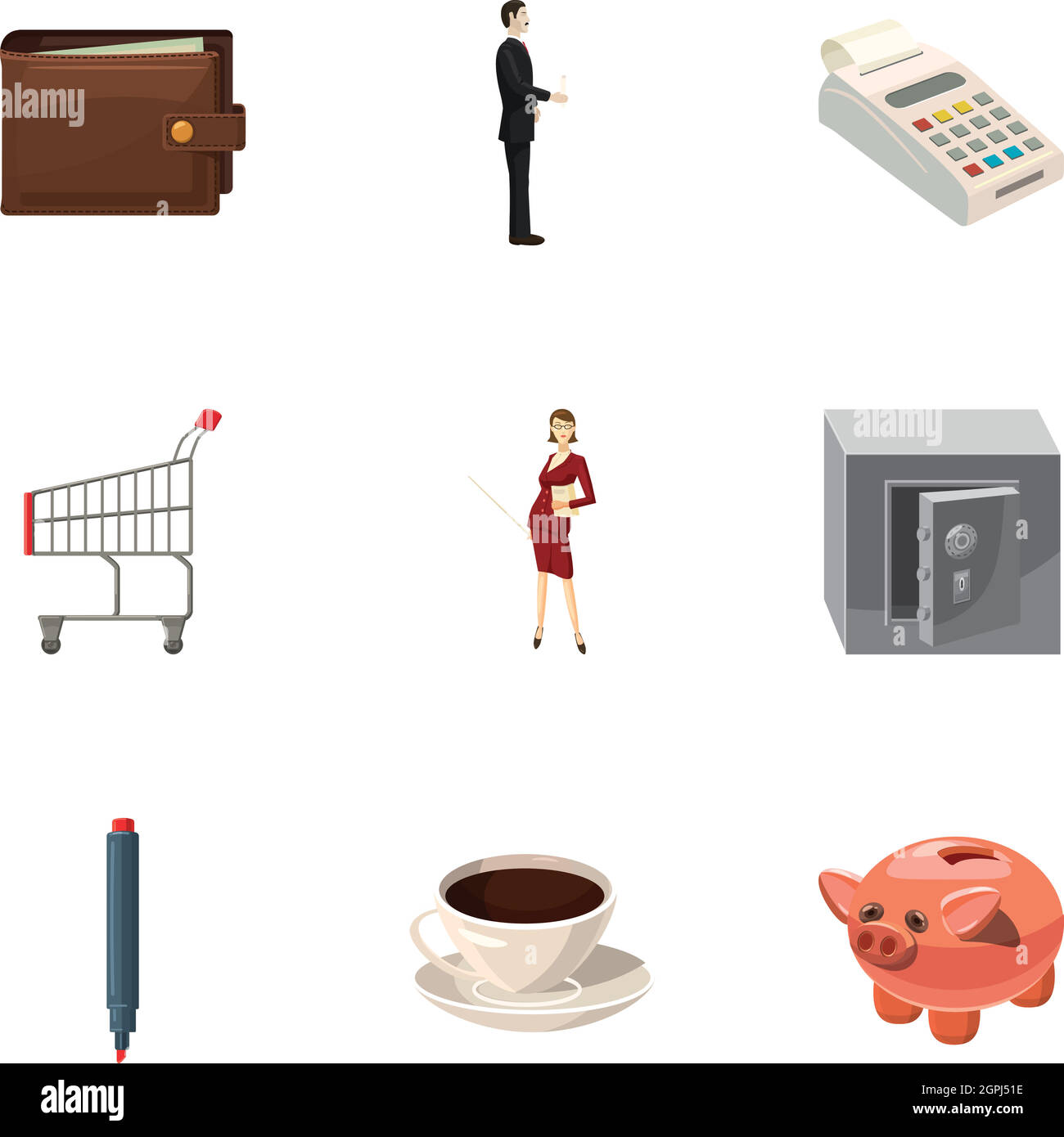 Company icons set, cartoon style Stock Vector Image & Art - Alamy