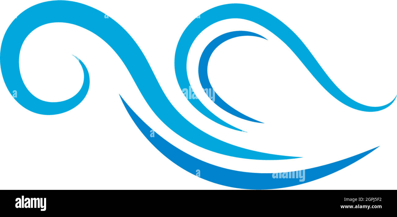 Wave icon logo vector Stock Vector Image & Art - Alamy