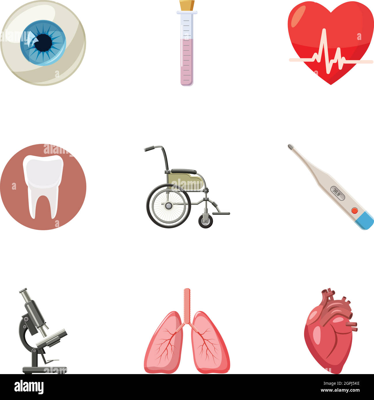 Treatment icons set, cartoon style Stock Vector Image & Art - Alamy