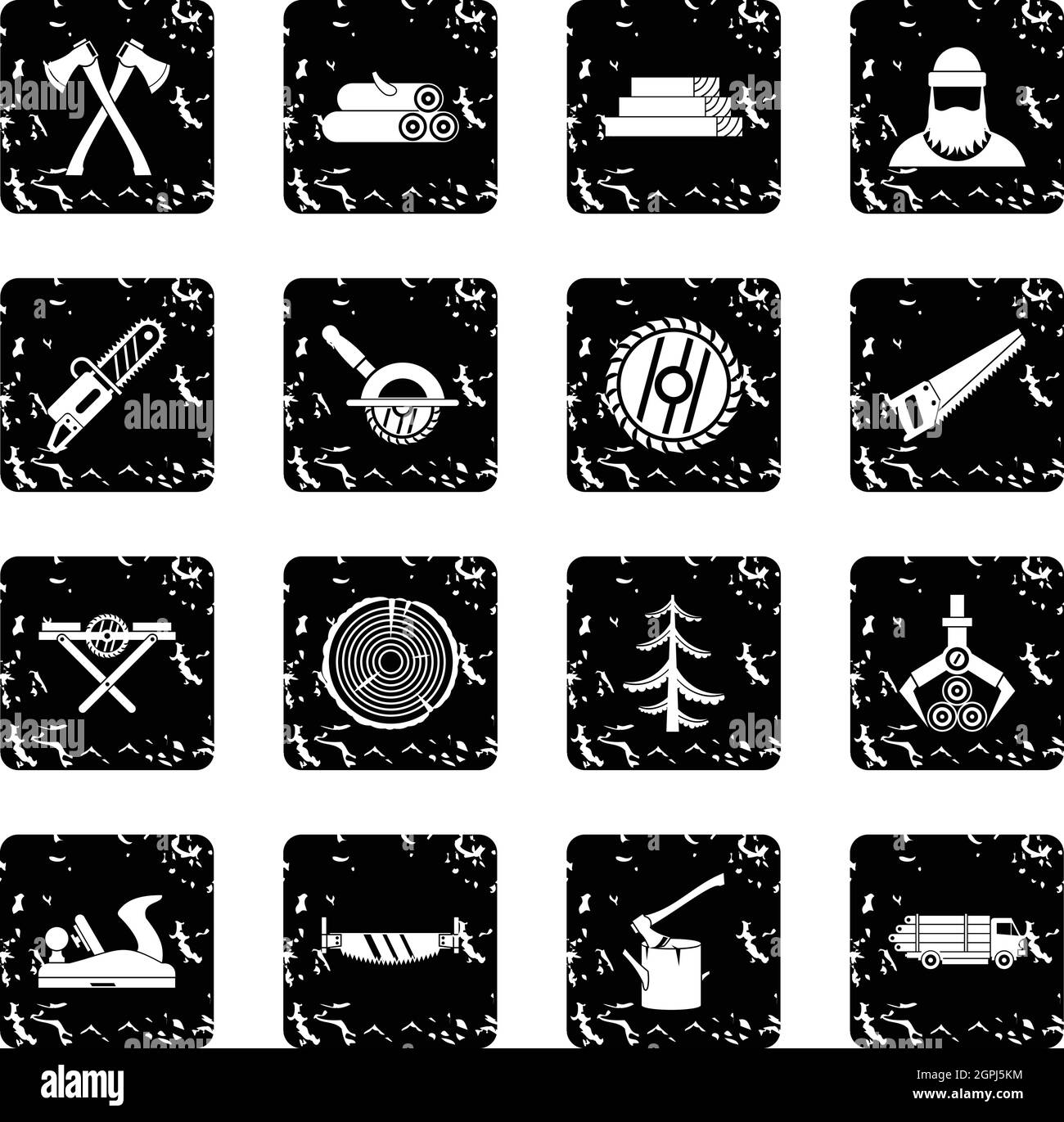 Timber deforestation Stock Vector Images - Alamy