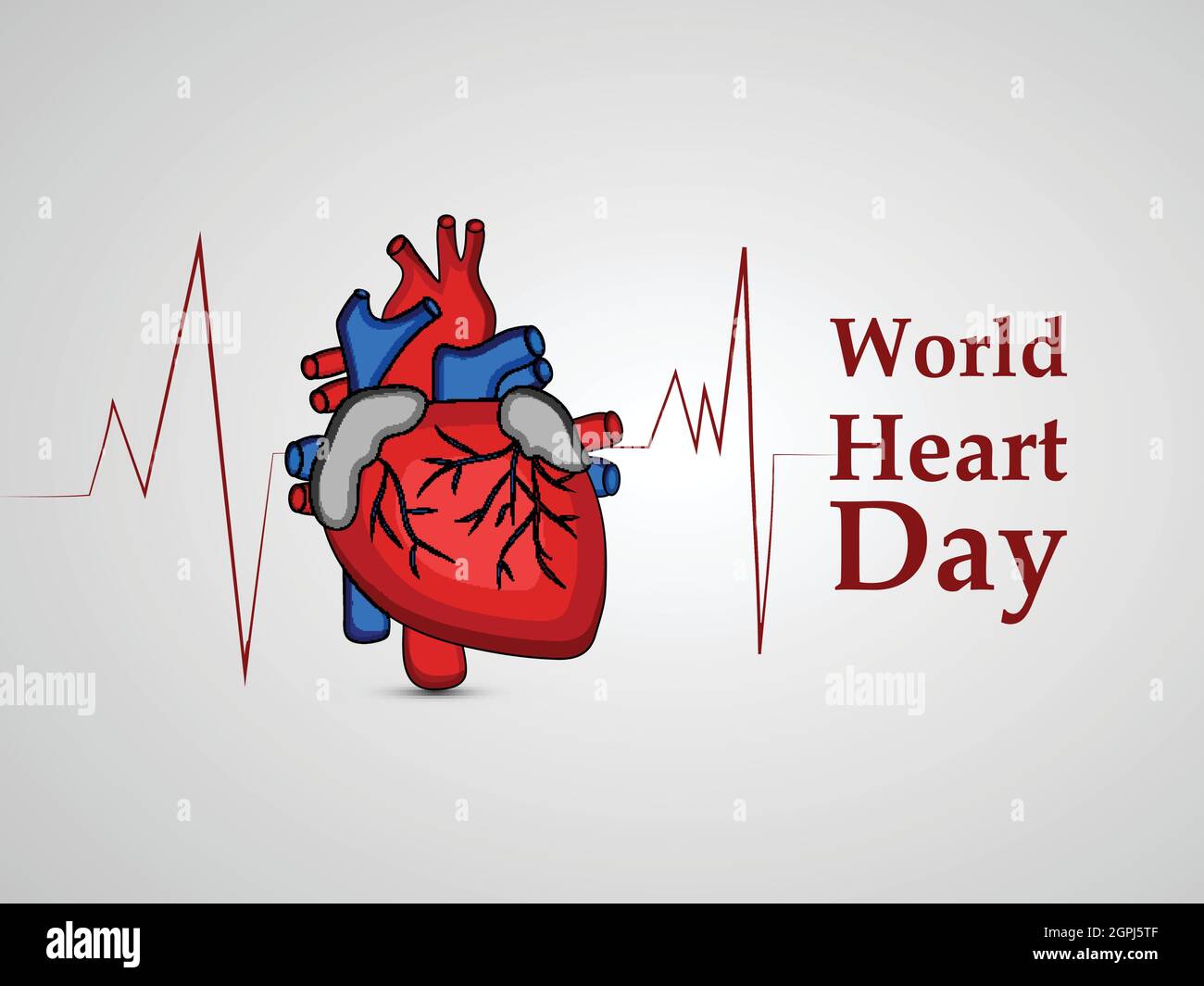 World Heart Day Background Stock Vector Image & Art - Alamy