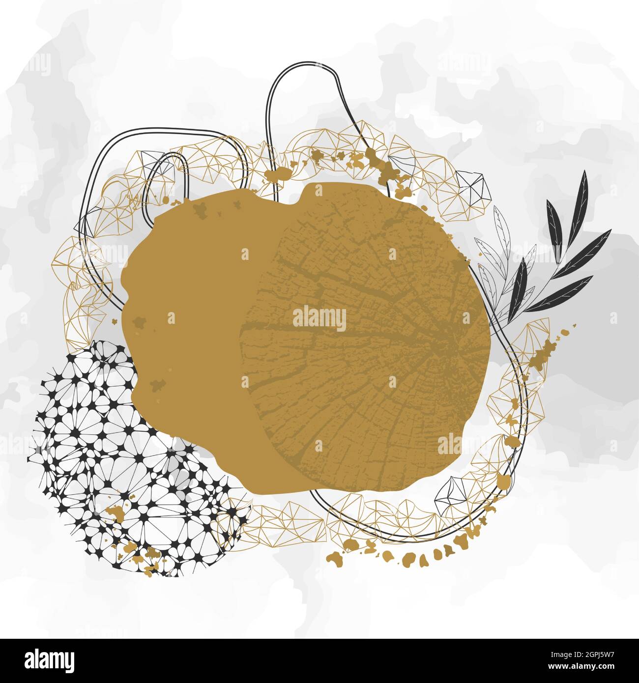 Creative concept flyer layout with tree growth rings Stock Vector Image ...