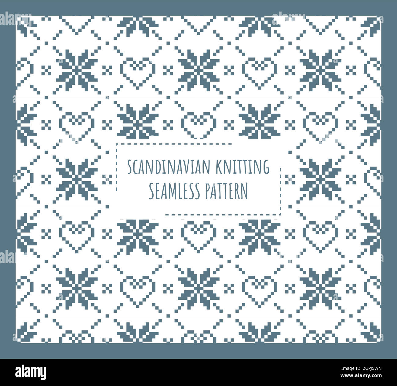 Scandinavian knitting seamless pattern design Stock Vector Image & Art ...
