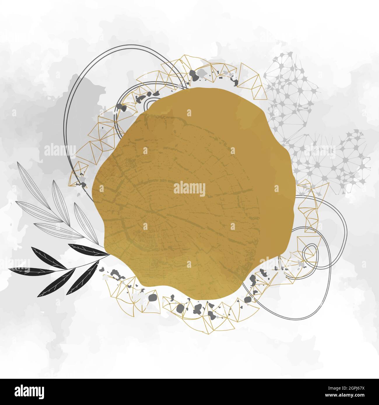 Creative concept flyer layout with tree growth rings Stock Vector Image ...