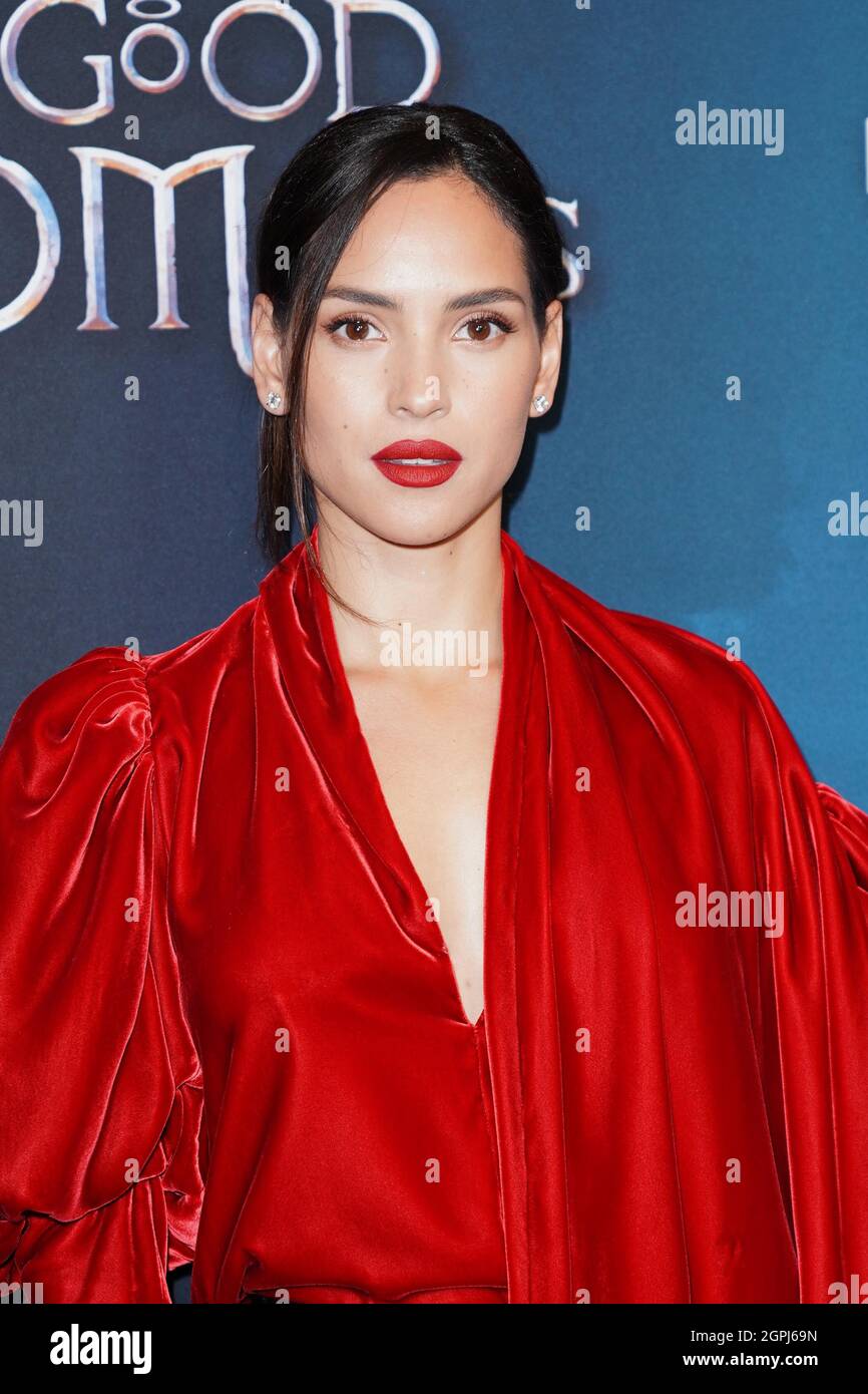 New York Ny 20190523 Screening Of Amazon Prime Original Good Omens Pictured Adria Arjona
