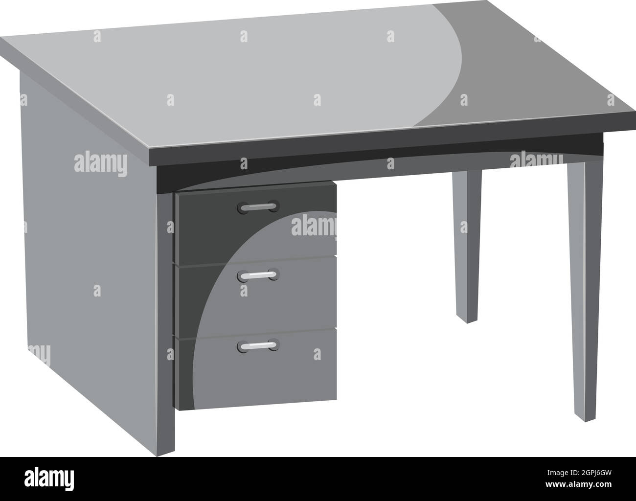 Computer desk icon, gray monochrome style Stock Vector Image & Art - Alamy