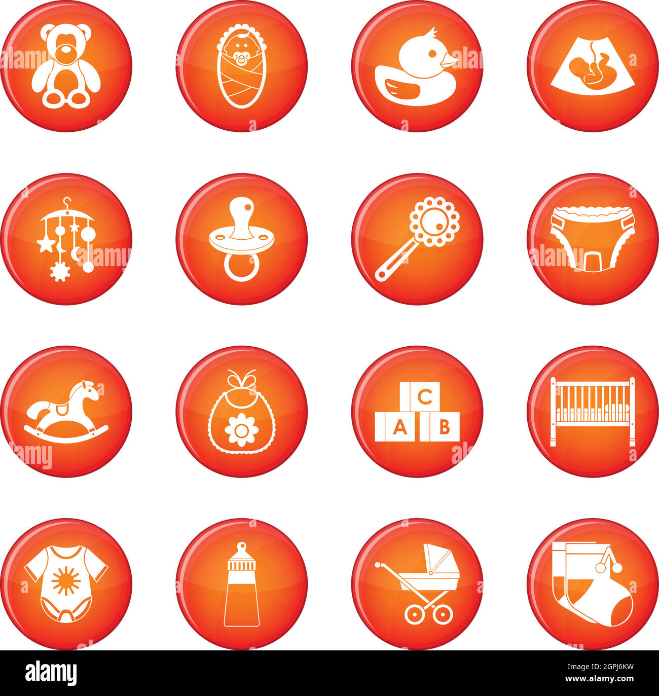 Newborn icons vector set Stock Vector Image & Art - Alamy