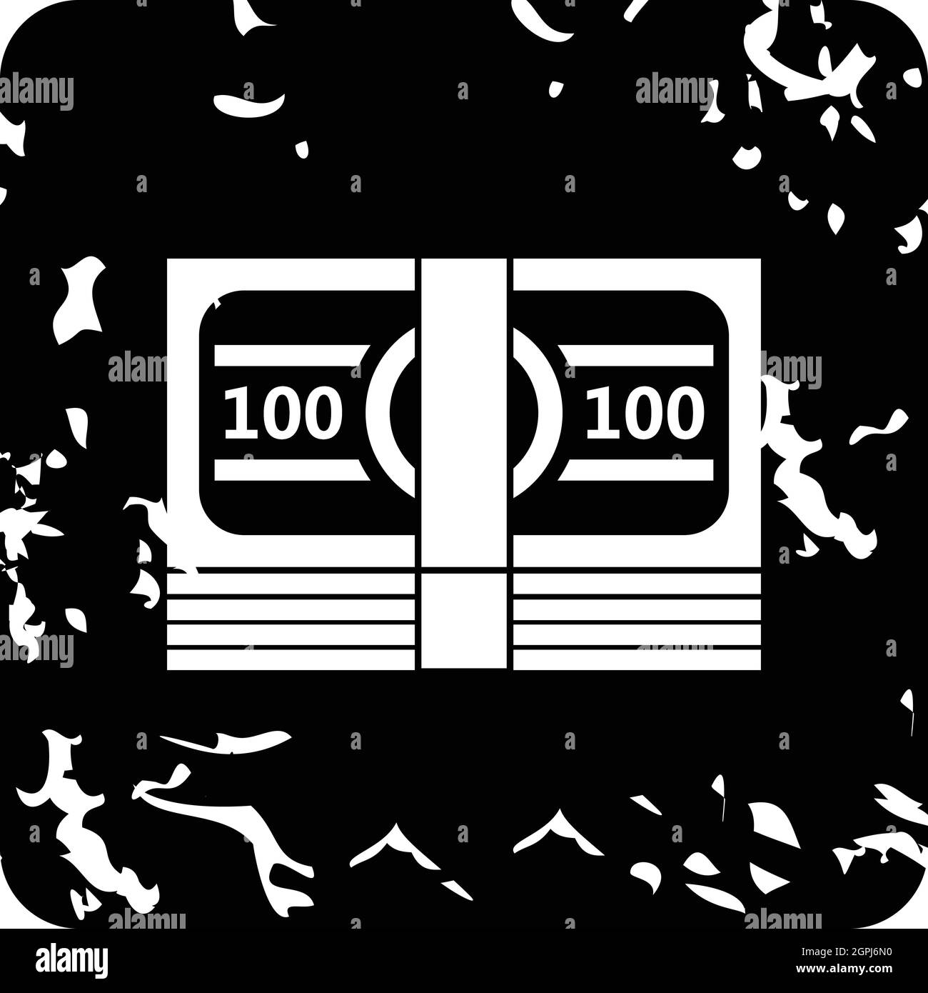 Money stack icon, grunge style Stock Vector Image & Art - Alamy