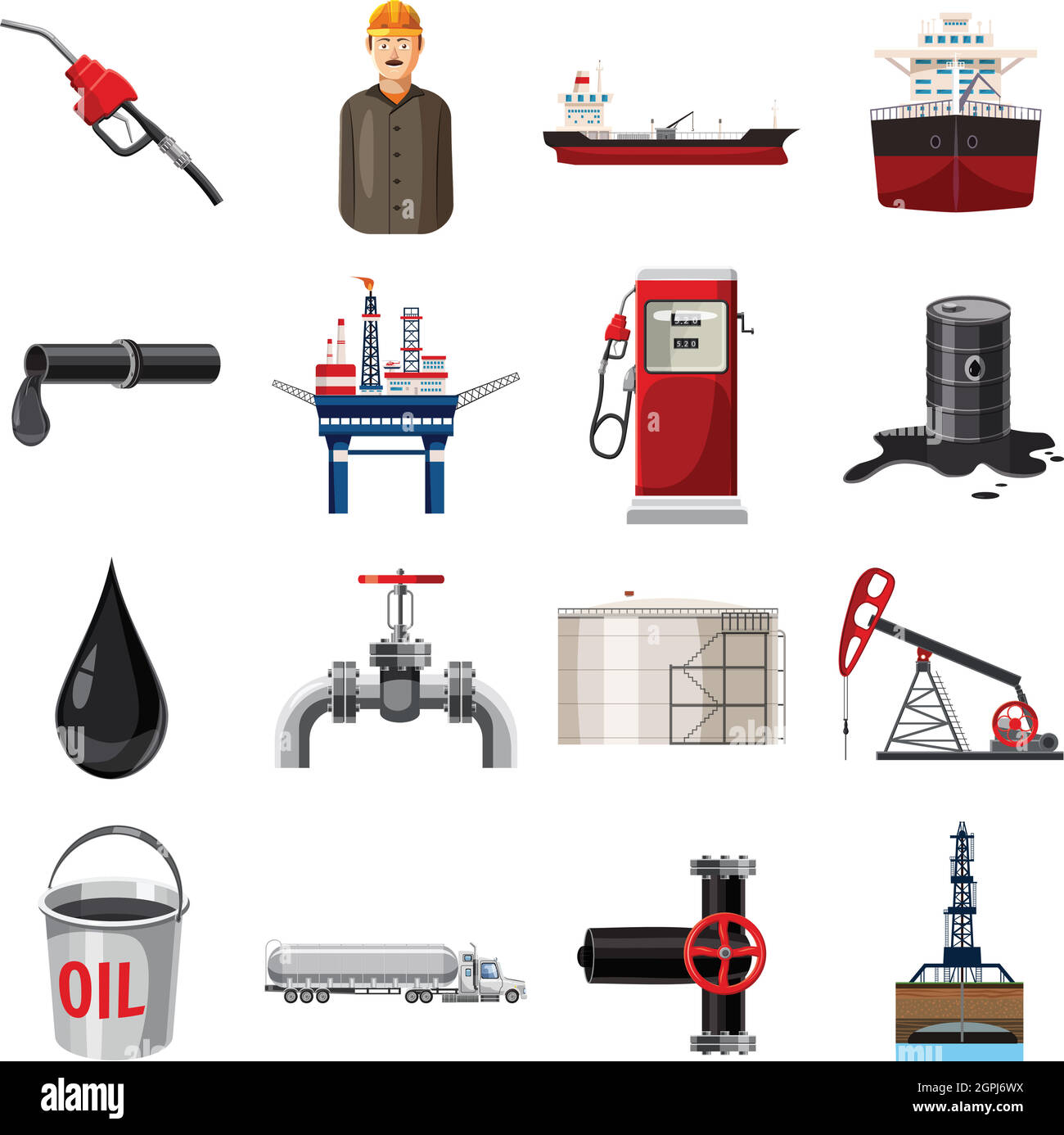 Oil industry gas production Stock Vector Images - Alamy