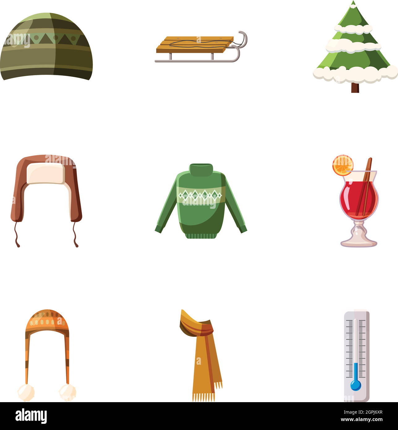 Clothing icons set, cartoon style Stock Vector Image & Art - Alamy