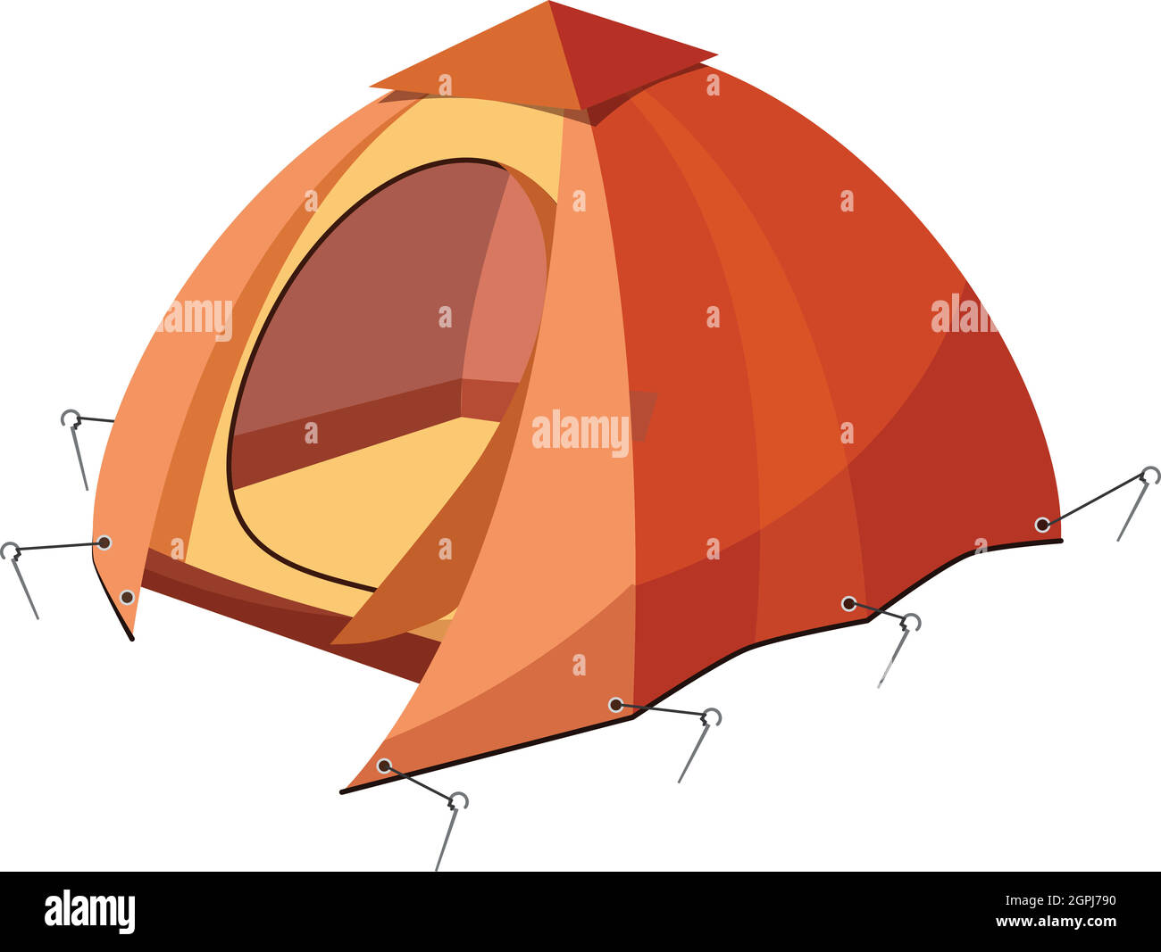 Rest area isolated cartoon Stock Vector Images - Alamy