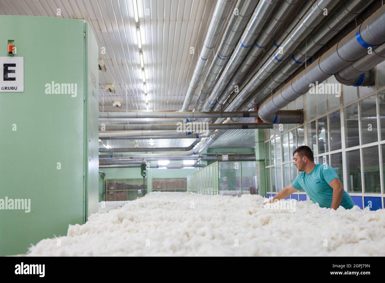 Cotton industry factory hi-res stock photography and images - Alamy