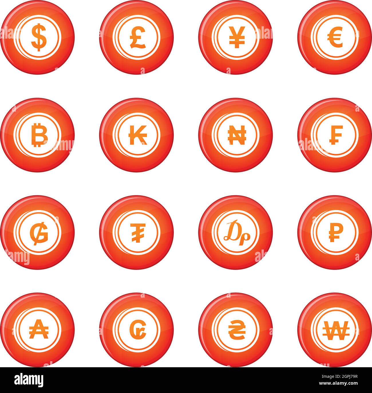 Currency icons vector set Stock Vector Image & Art - Alamy