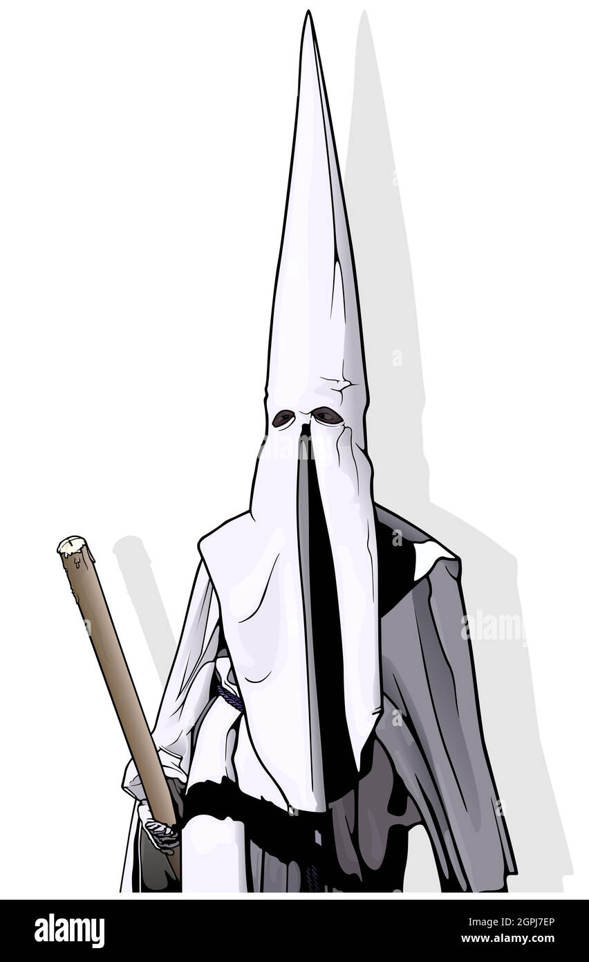 The White-robed Penitent Stock Vector Image & Art - Alamy