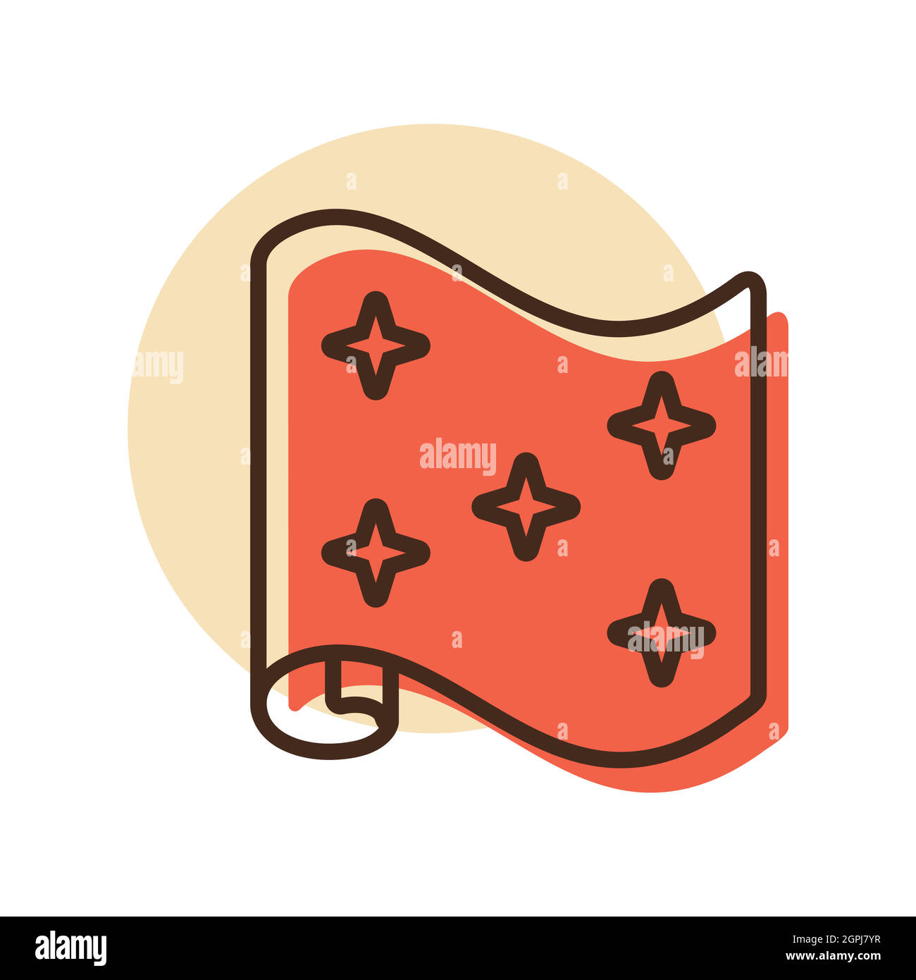 Wallpaper roll vector flat icon Stock Vector Image & Art - Alamy