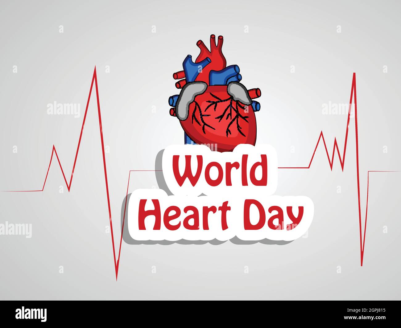 World Heart Day Background Stock Vector Image & Art - Alamy