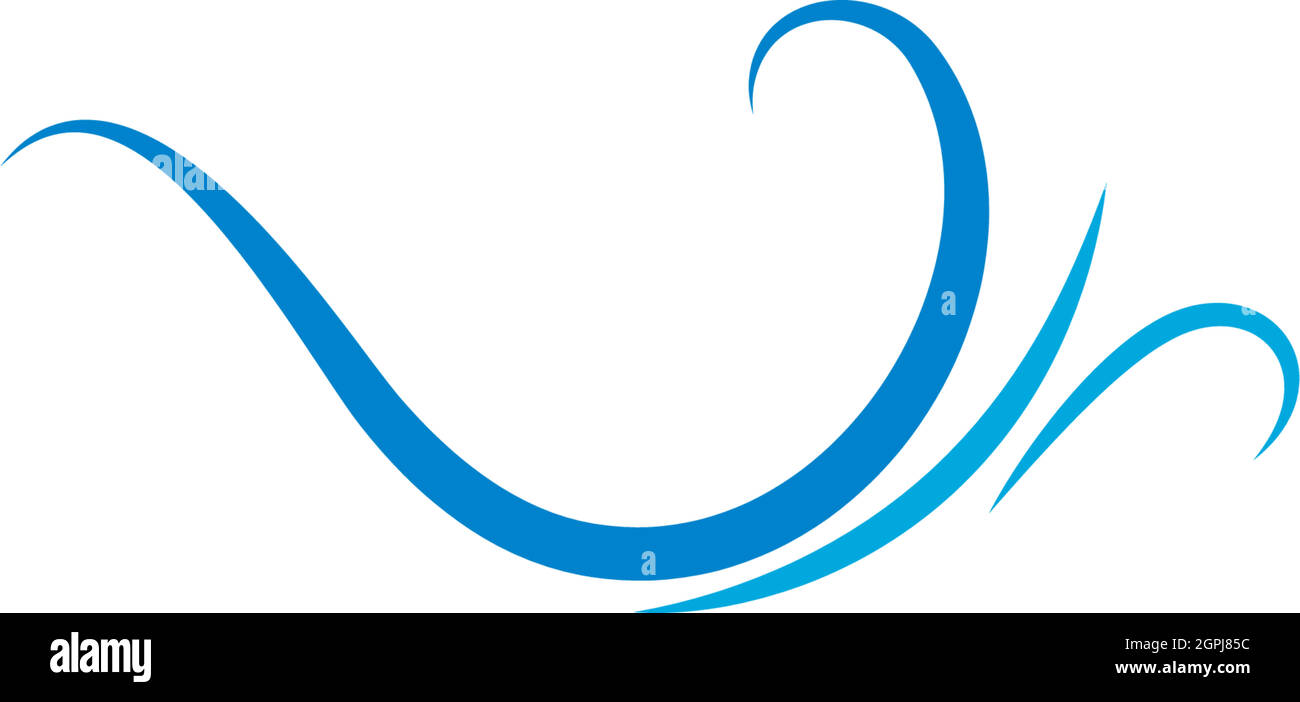Wave icon logo vector Stock Vector Image & Art - Alamy