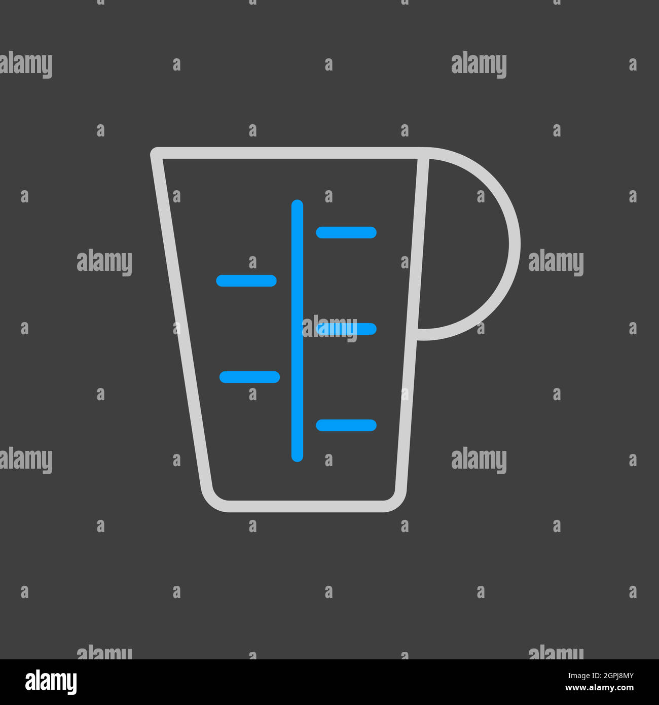 Measuring cup, beaker icon. Kitchen appliance Stock Vector Image & Art ...