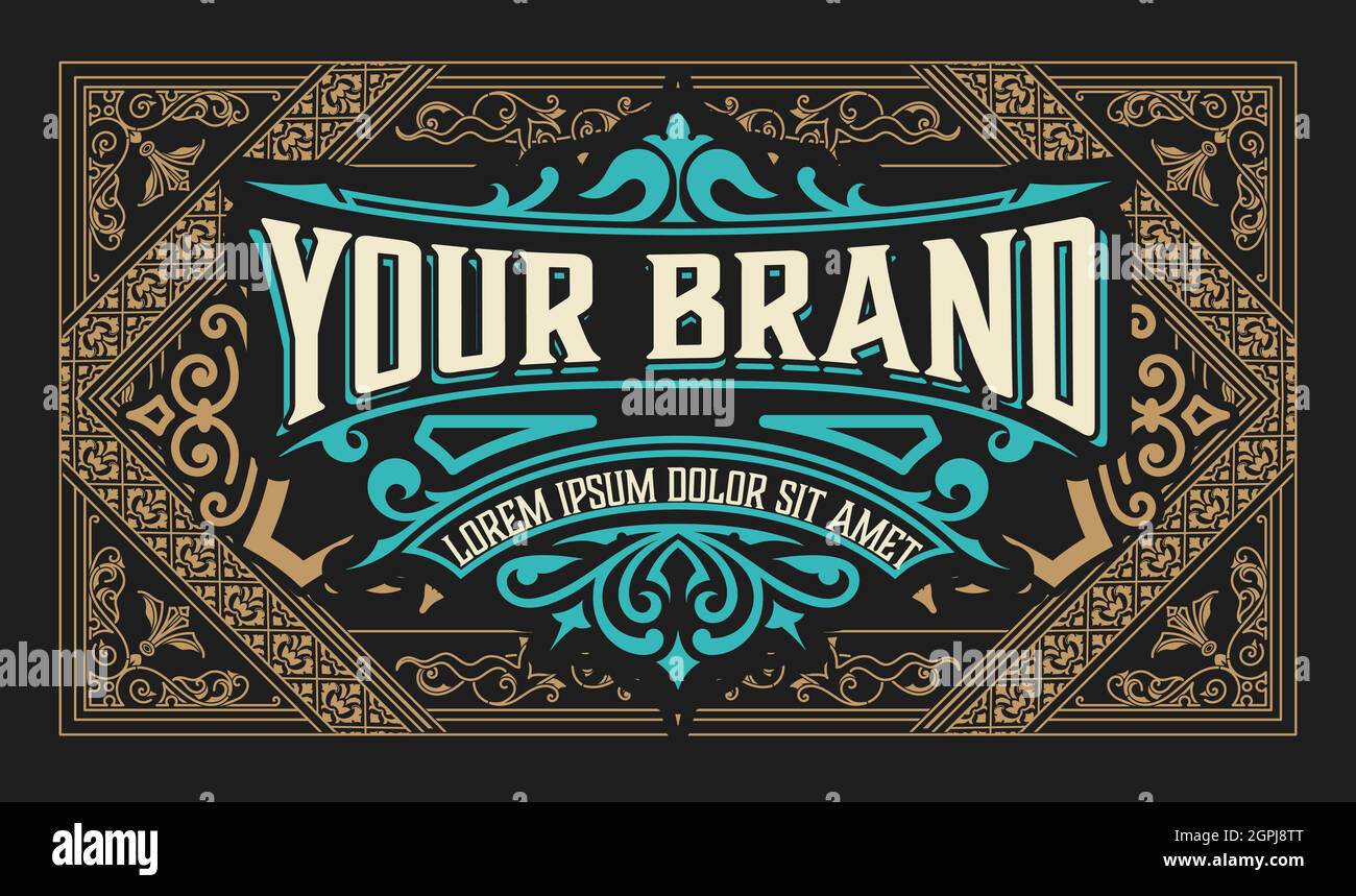 Western card with vintage style Stock Vector Image & Art - Alamy