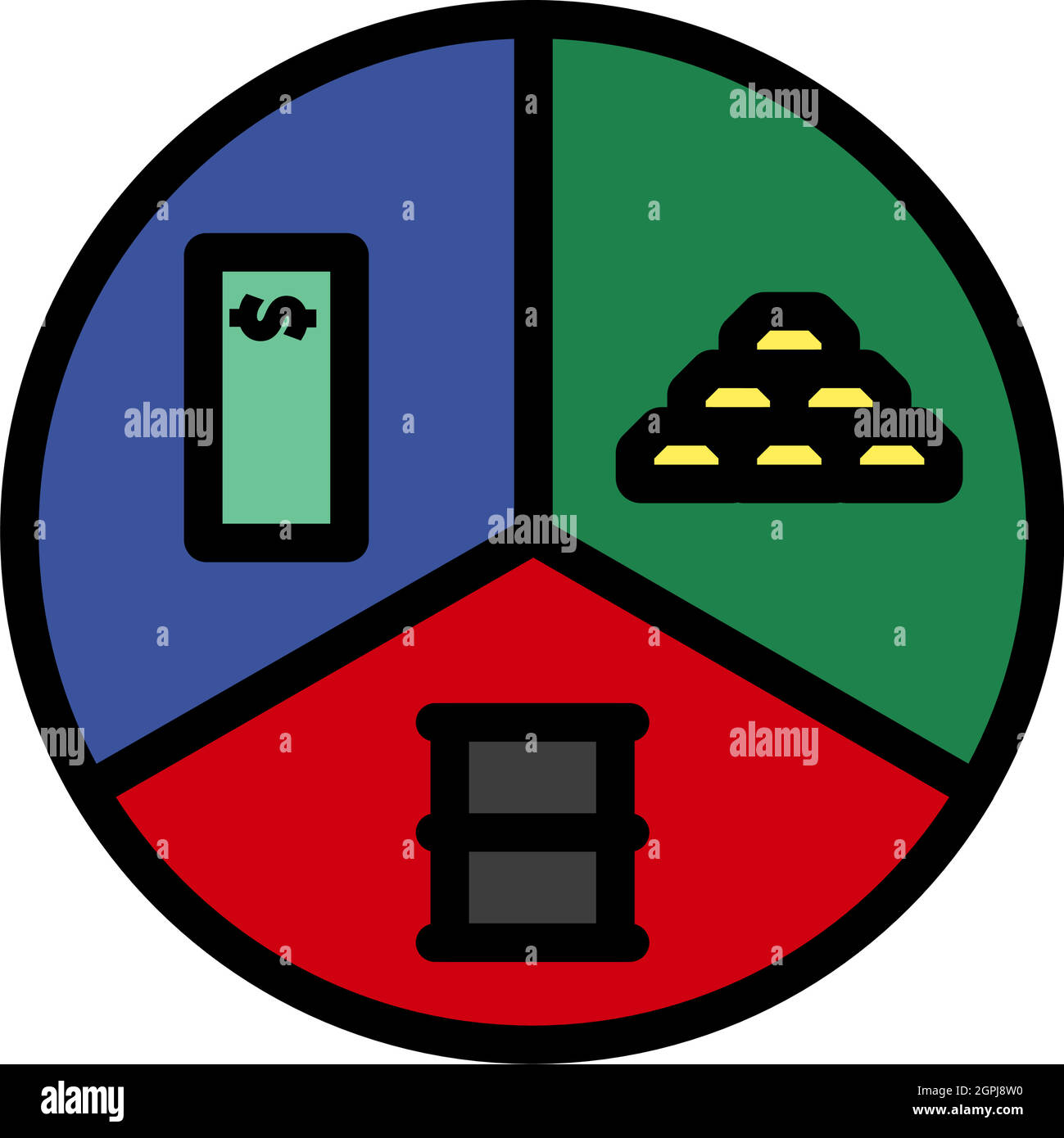 Gold chart Stock Vector Images - Alamy
