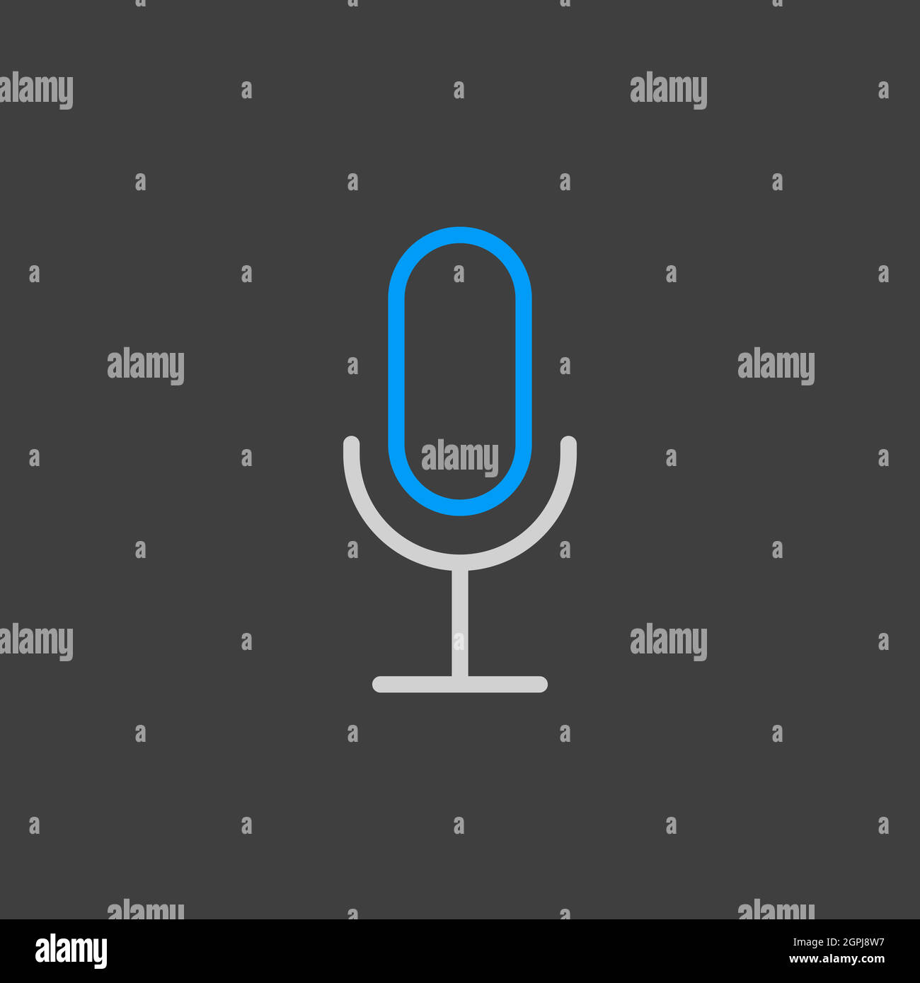 Microphone media communication record Stock Vector Images - Alamy