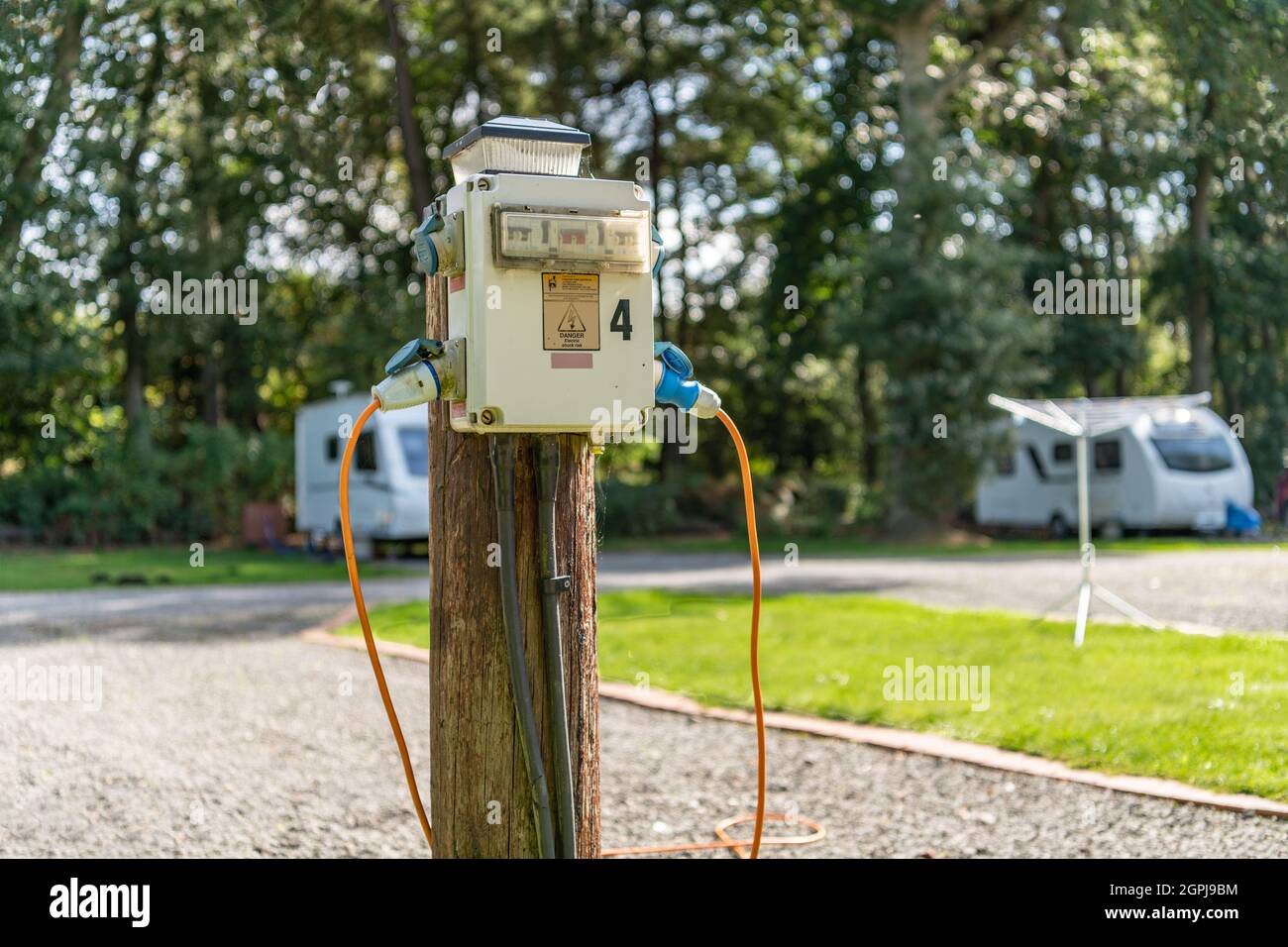 Campsite Power Connection Point for Caravans, Campervans and motorhomes ...