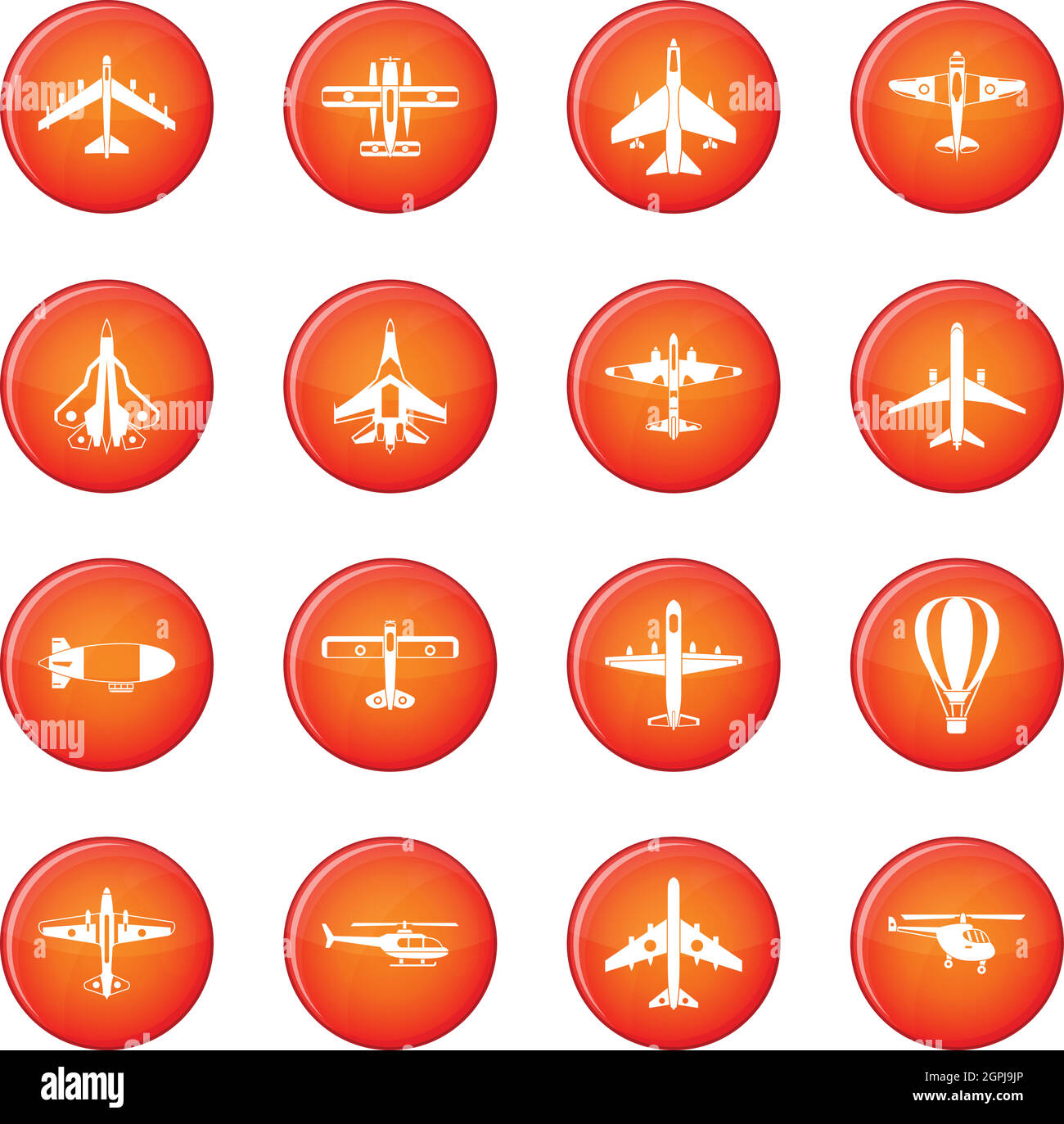 Aviation icons vector set Stock Vector Image & Art - Alamy