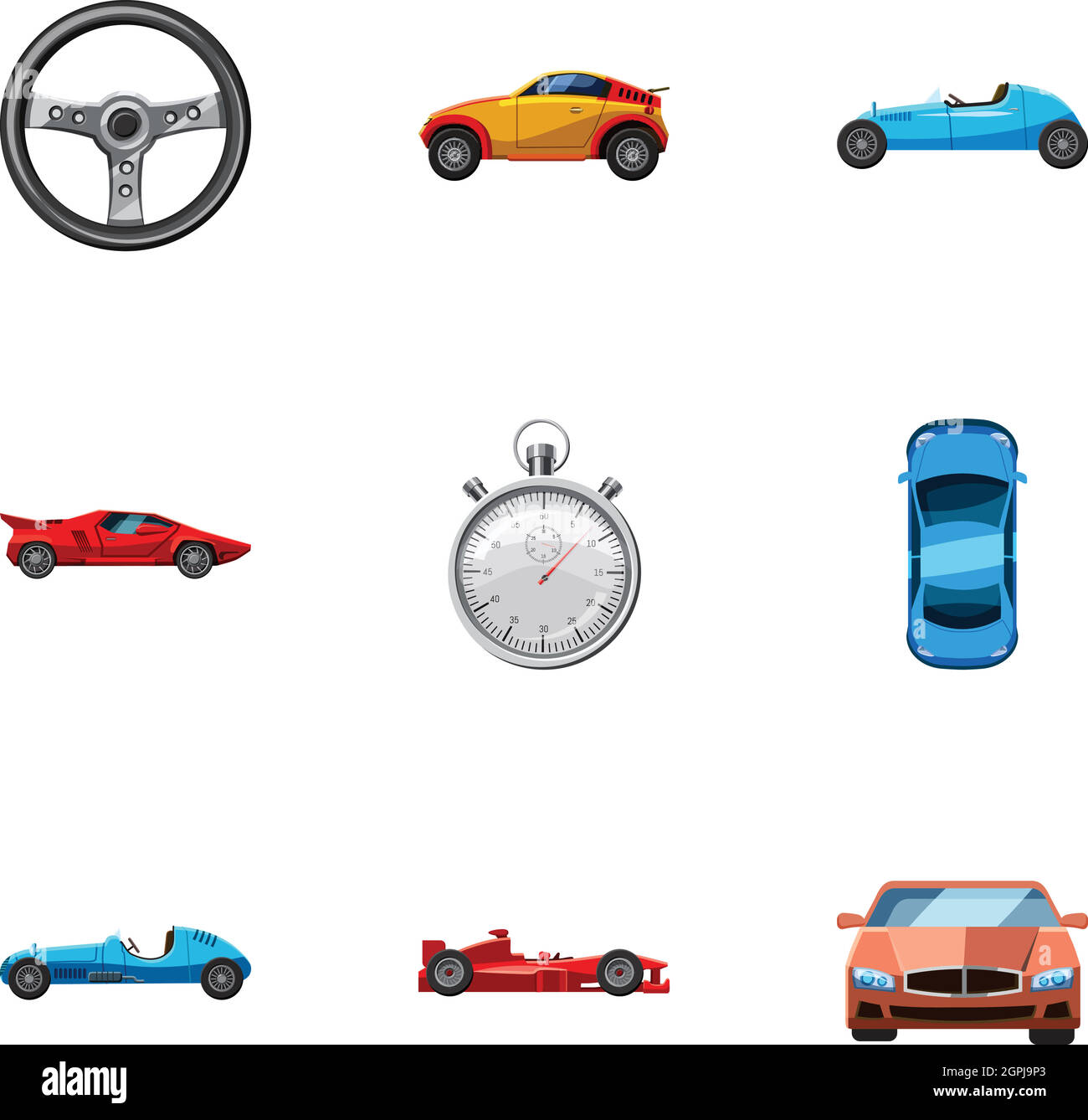 Race and awarding icons set, cartoon style Stock Vector Image & Art - Alamy