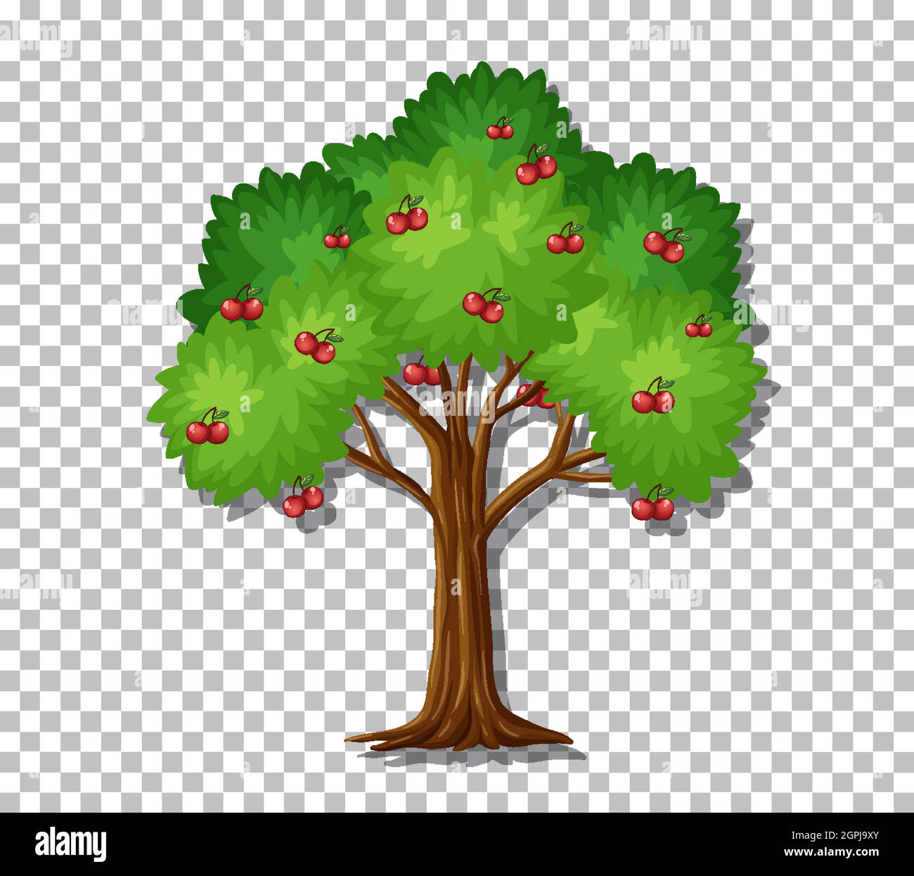 Tree on transparent background illustration Stock Vector Image & Art ...