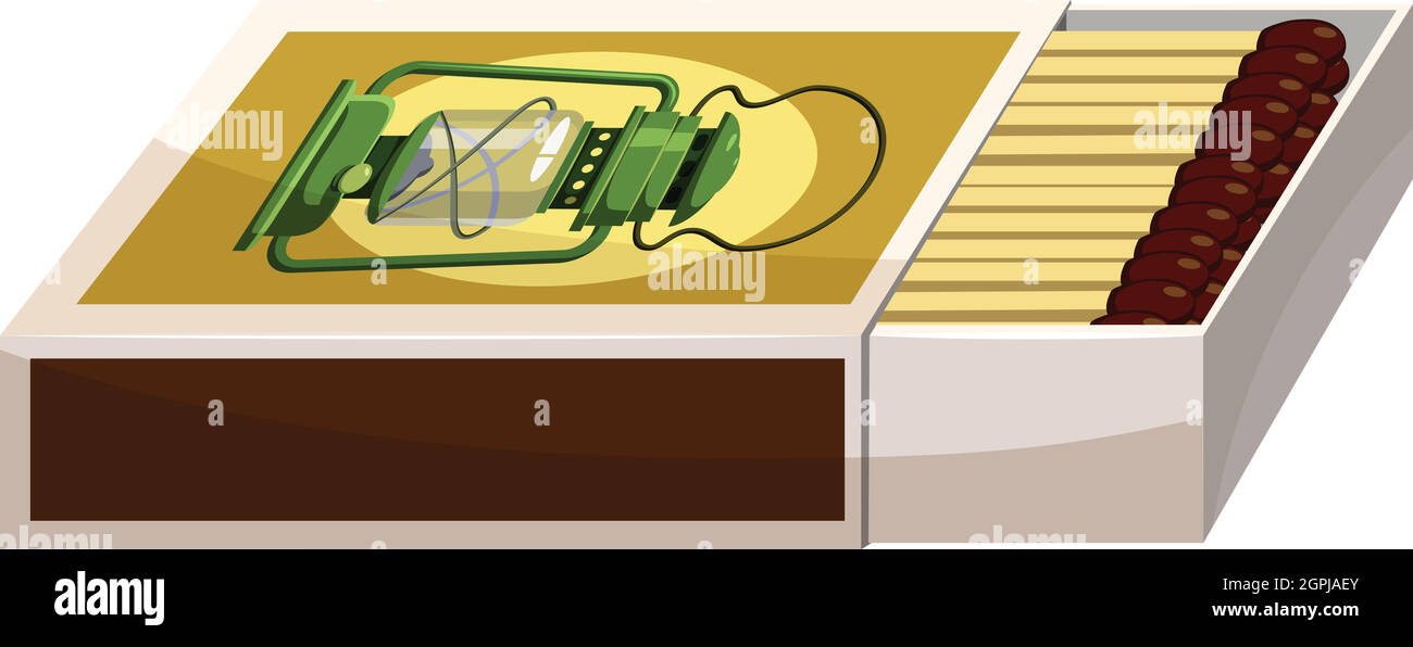 Box of matches icon, cartoon style Stock Vector Image & Art - Alamy