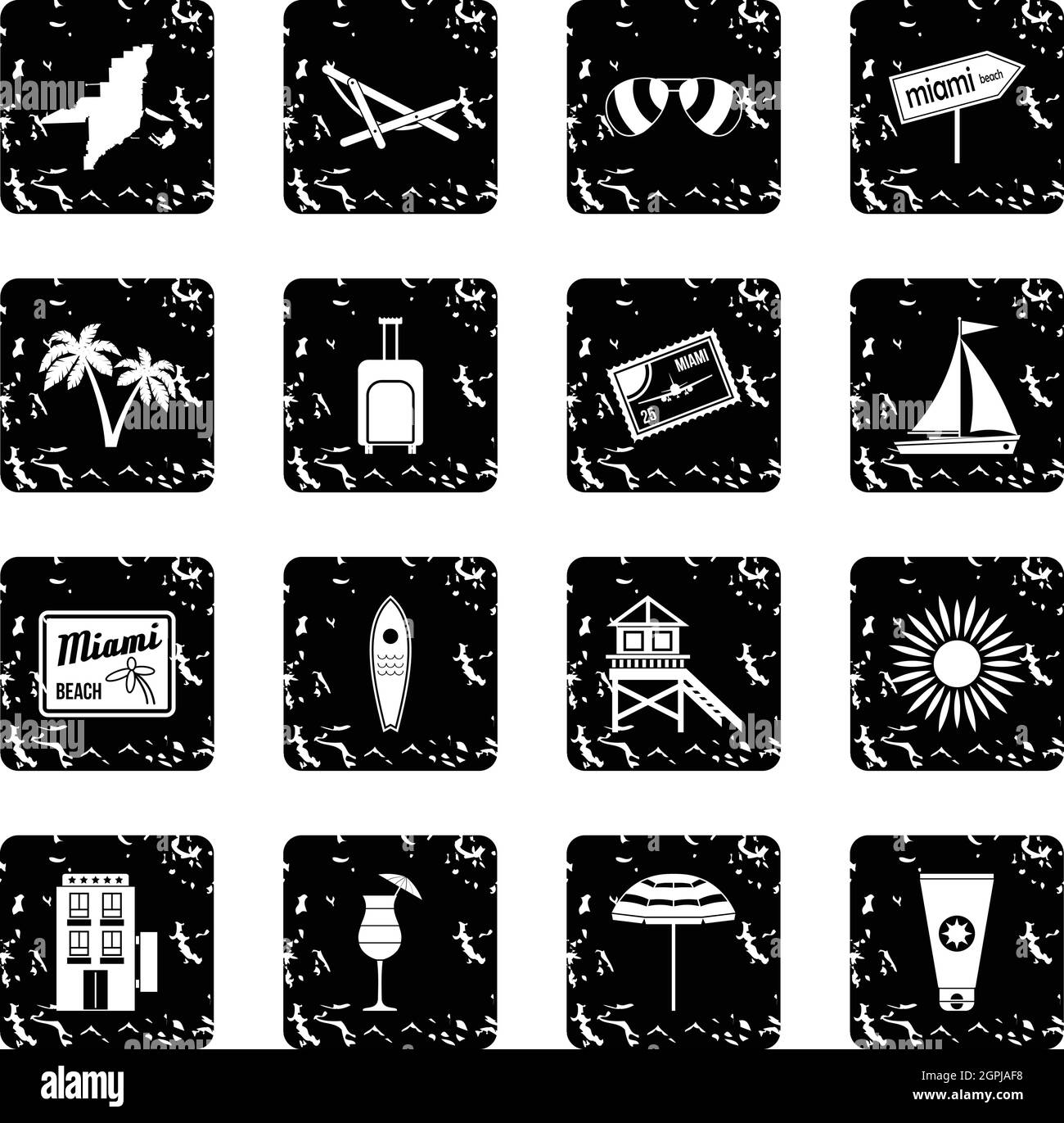 Usa florida miami art Black and White Stock Photos & Images - Alamy