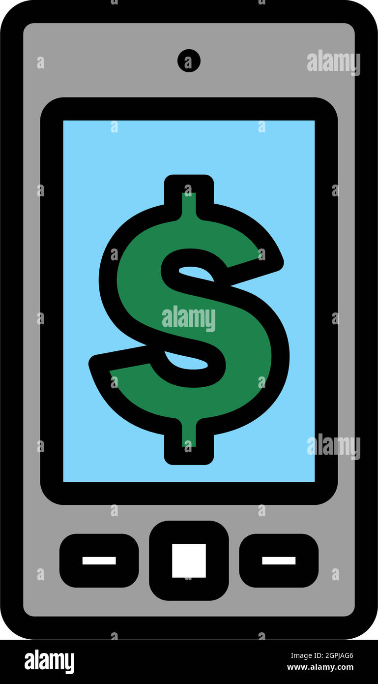 Dollar icon digital technology hi-res stock photography and images - Alamy