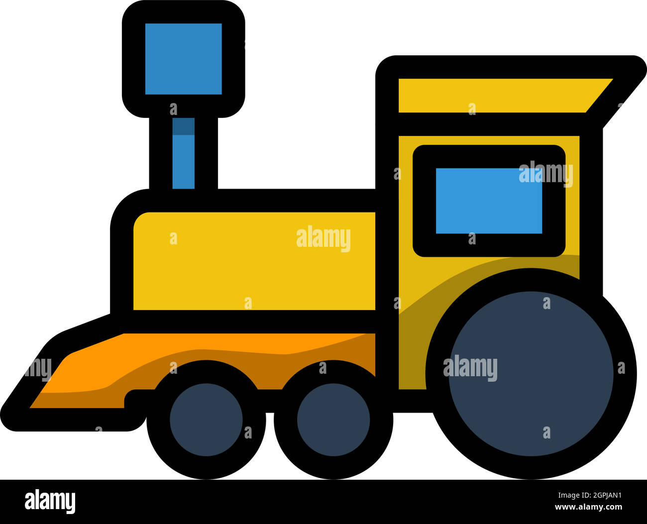 Wooden toy railway steam Stock Vector Images - Alamy