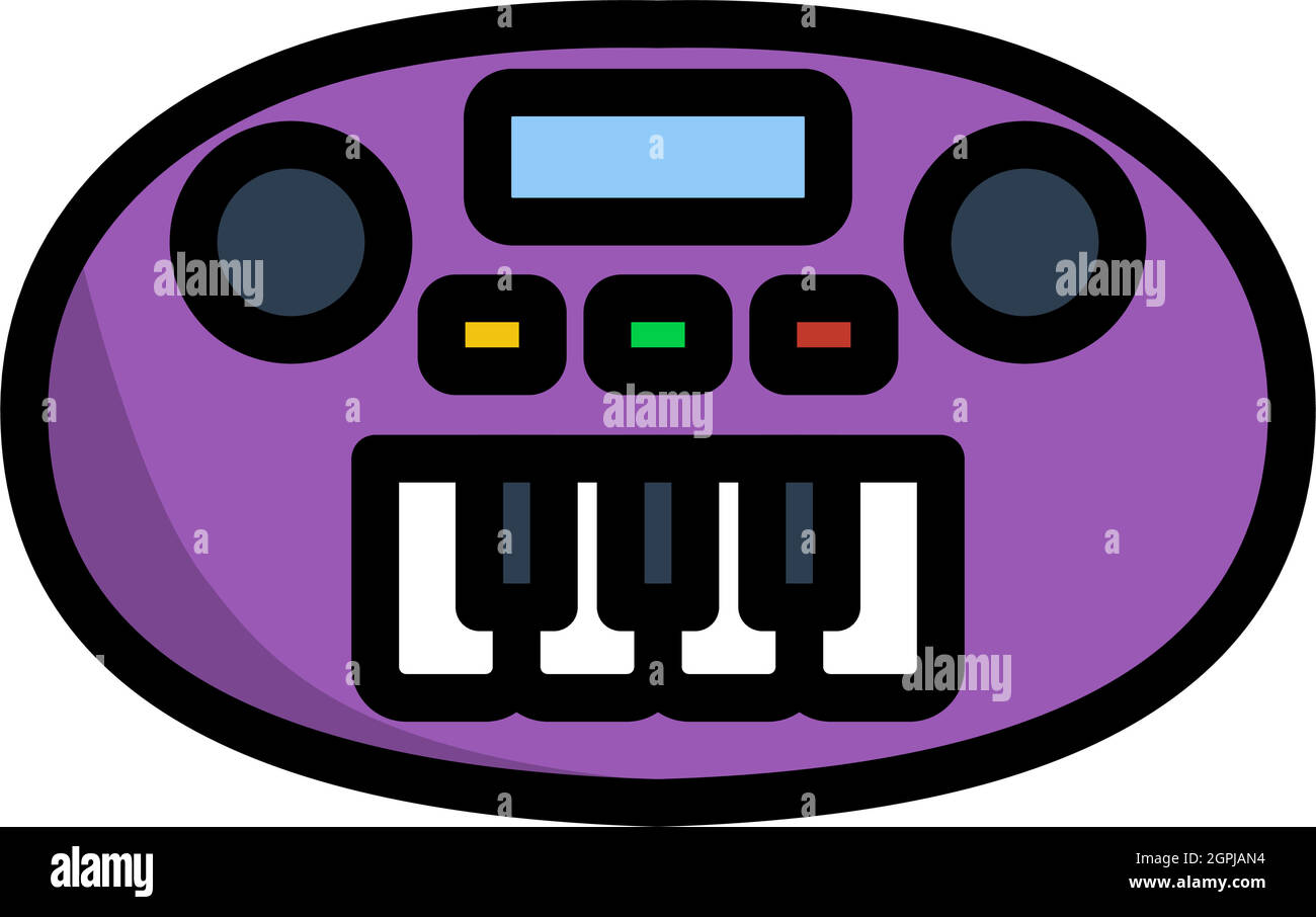Synthesizer Toy Icon Stock Vector Image & Art - Alamy