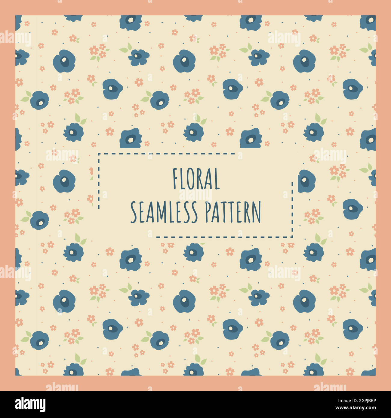 Seamless vector pattern spring Stock Vector Images - Alamy