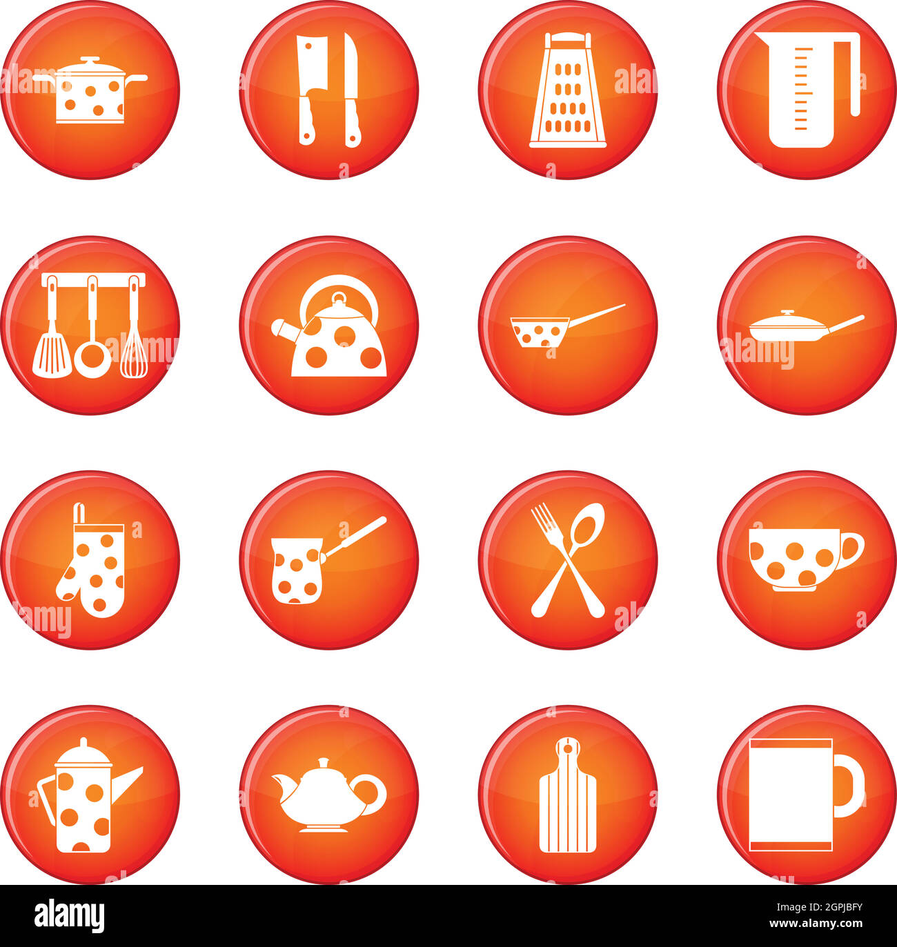 Kitchen tools icons vector set Stock Vector Image & Art - Alamy
