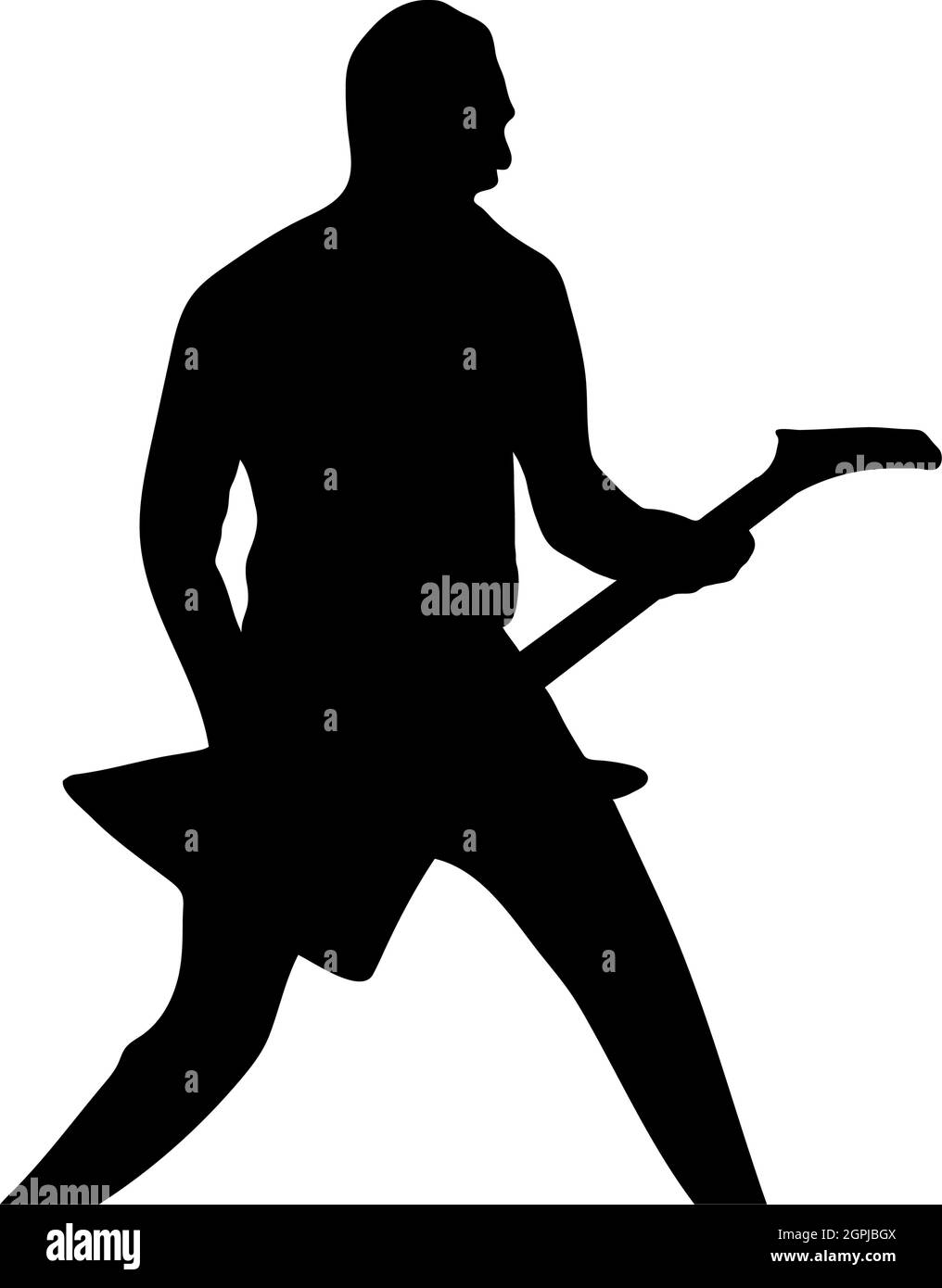 Rock Guitarist Silhouette Stock Vector Image & Art - Alamy