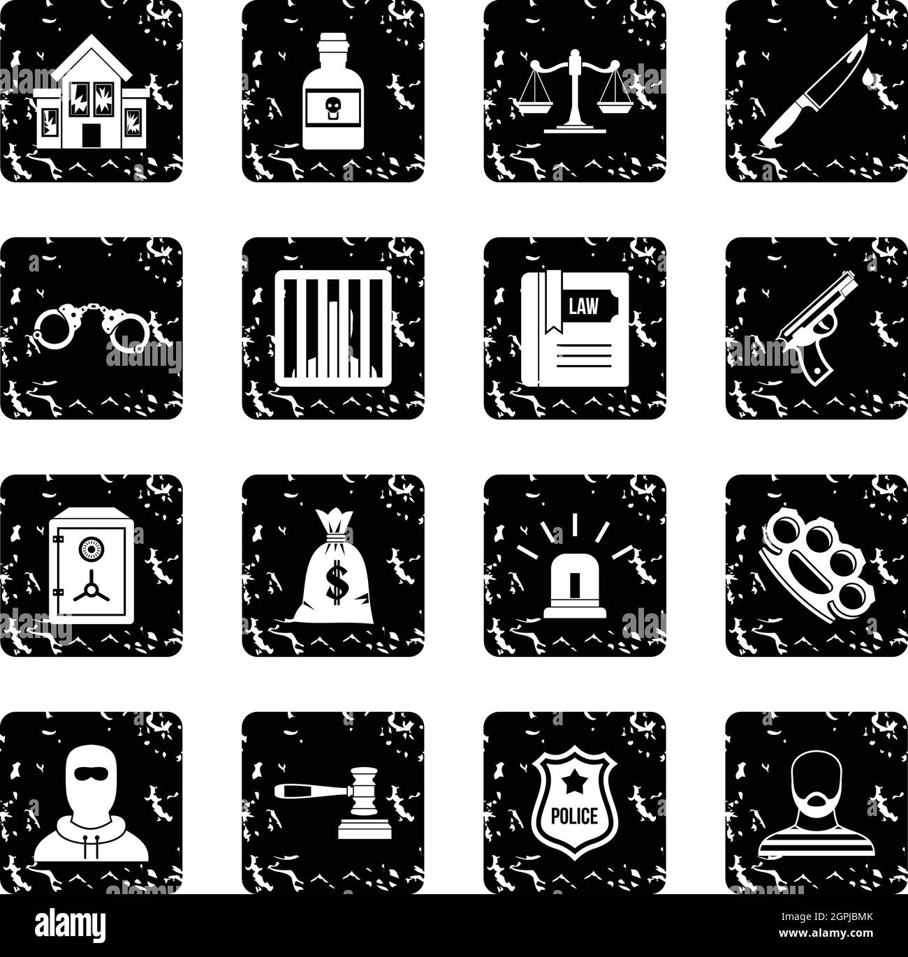 Crime and law Stock Vector Images - Alamy