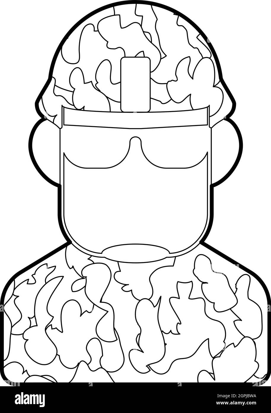 Outline of soldier hi-res stock photography and images - Alamy