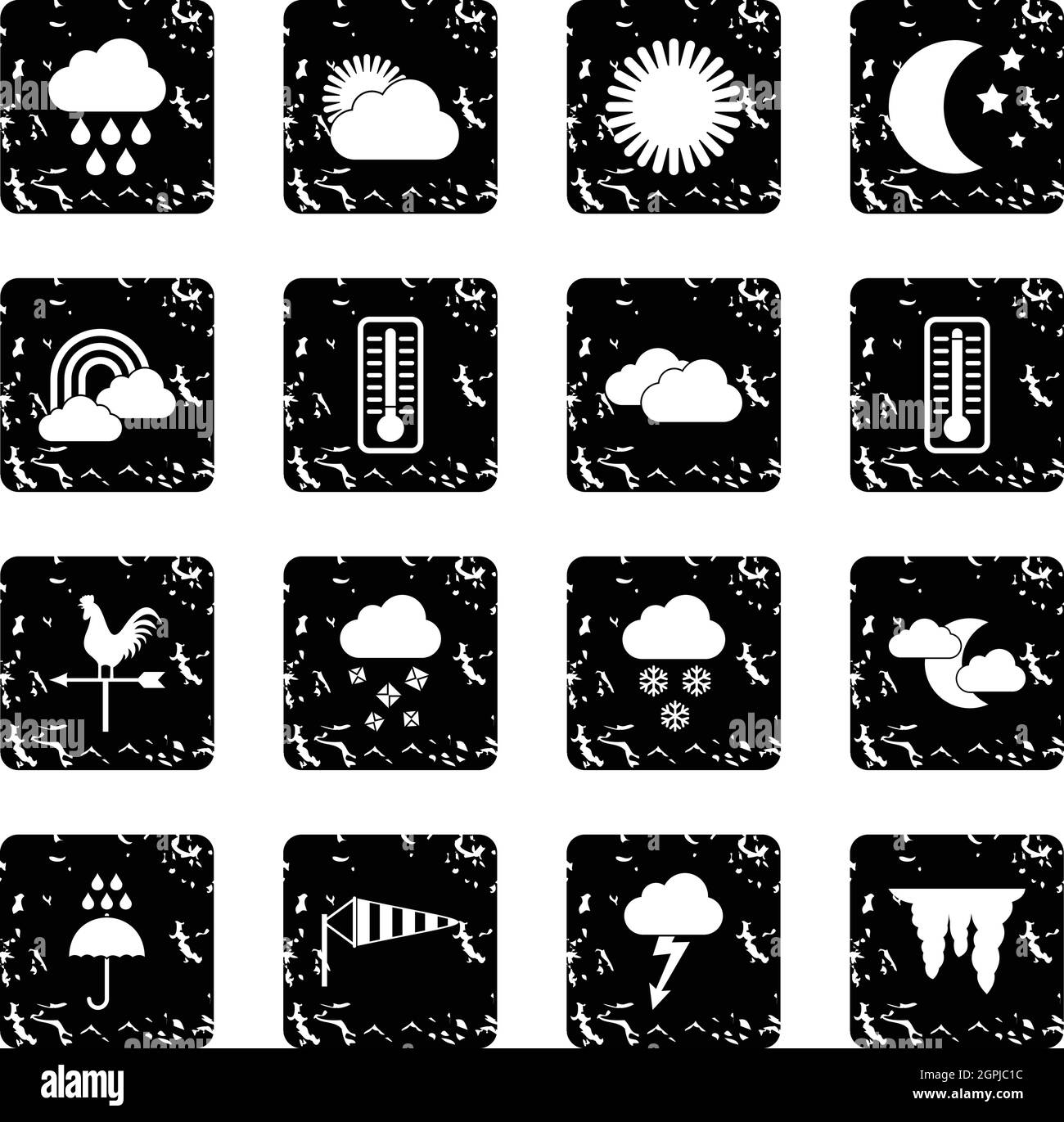 Hot weather icons Cut Out Stock Images & Pictures - Alamy