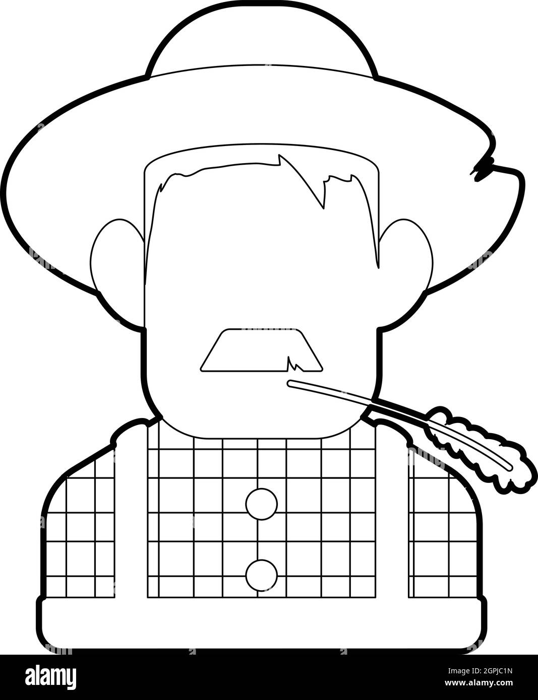 Farm market farmer icon Black and White Stock Photos & Images - Alamy