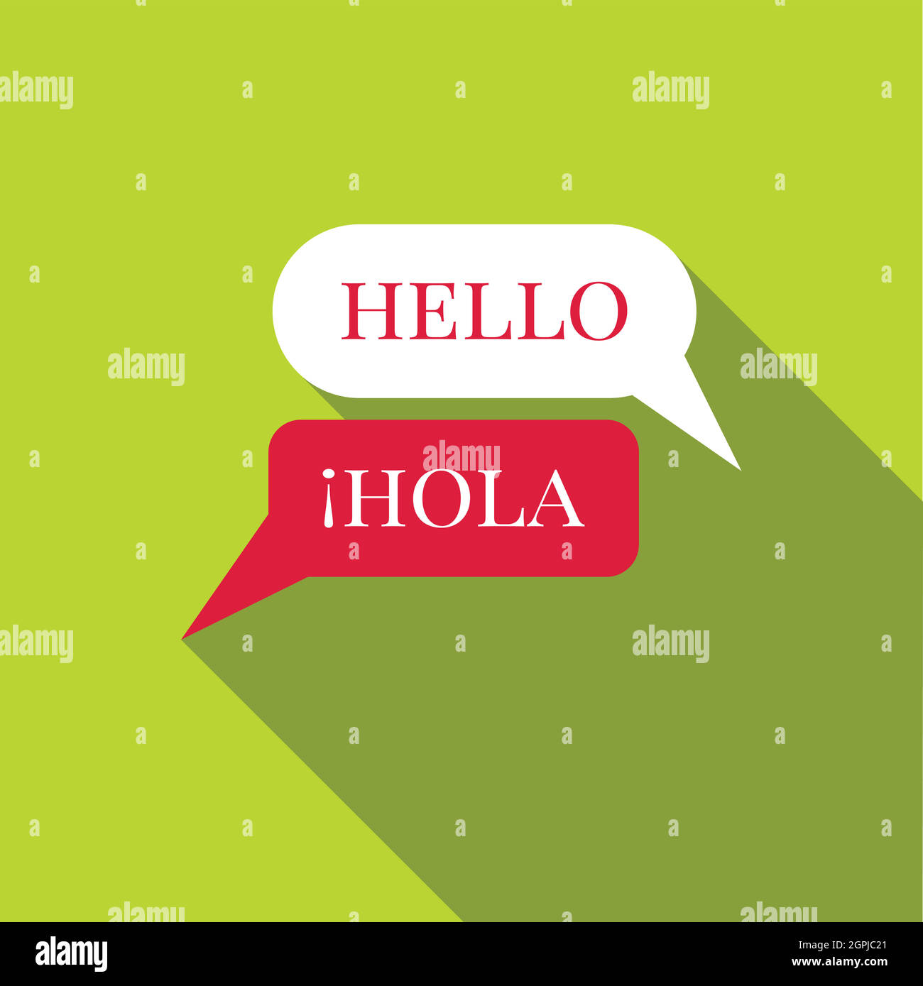 Spanish speaking Stock Vector Images - Alamy