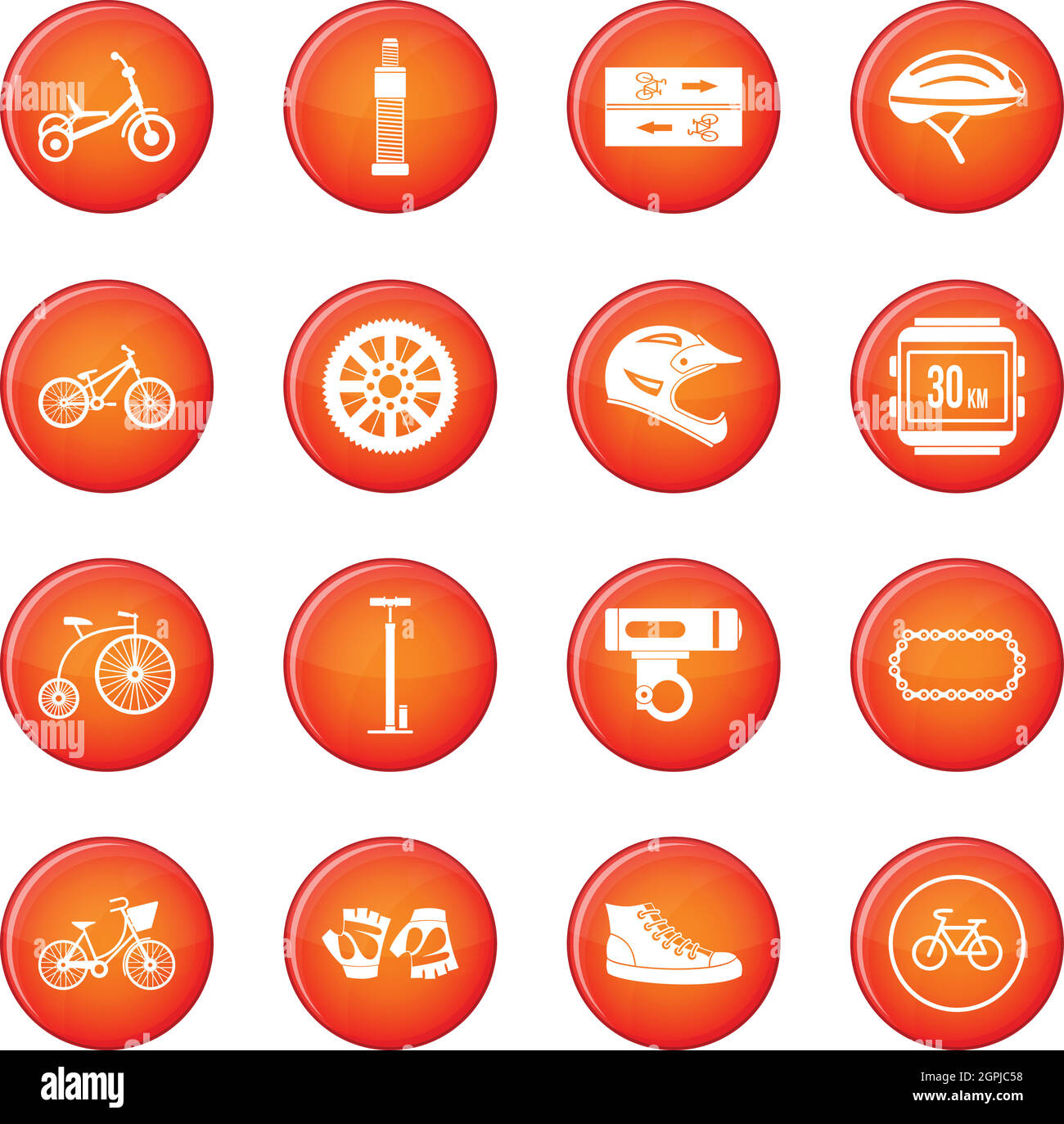 Biking icons vector set Stock Vector Image & Art - Alamy