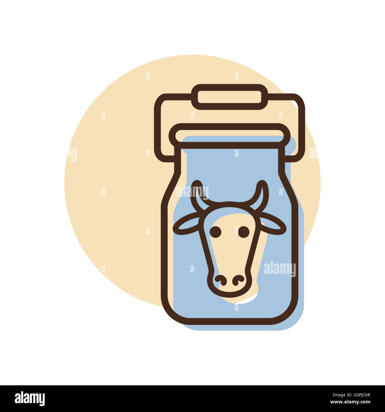 Can container for milk vector icon Stock Vector Image & Art - Alamy