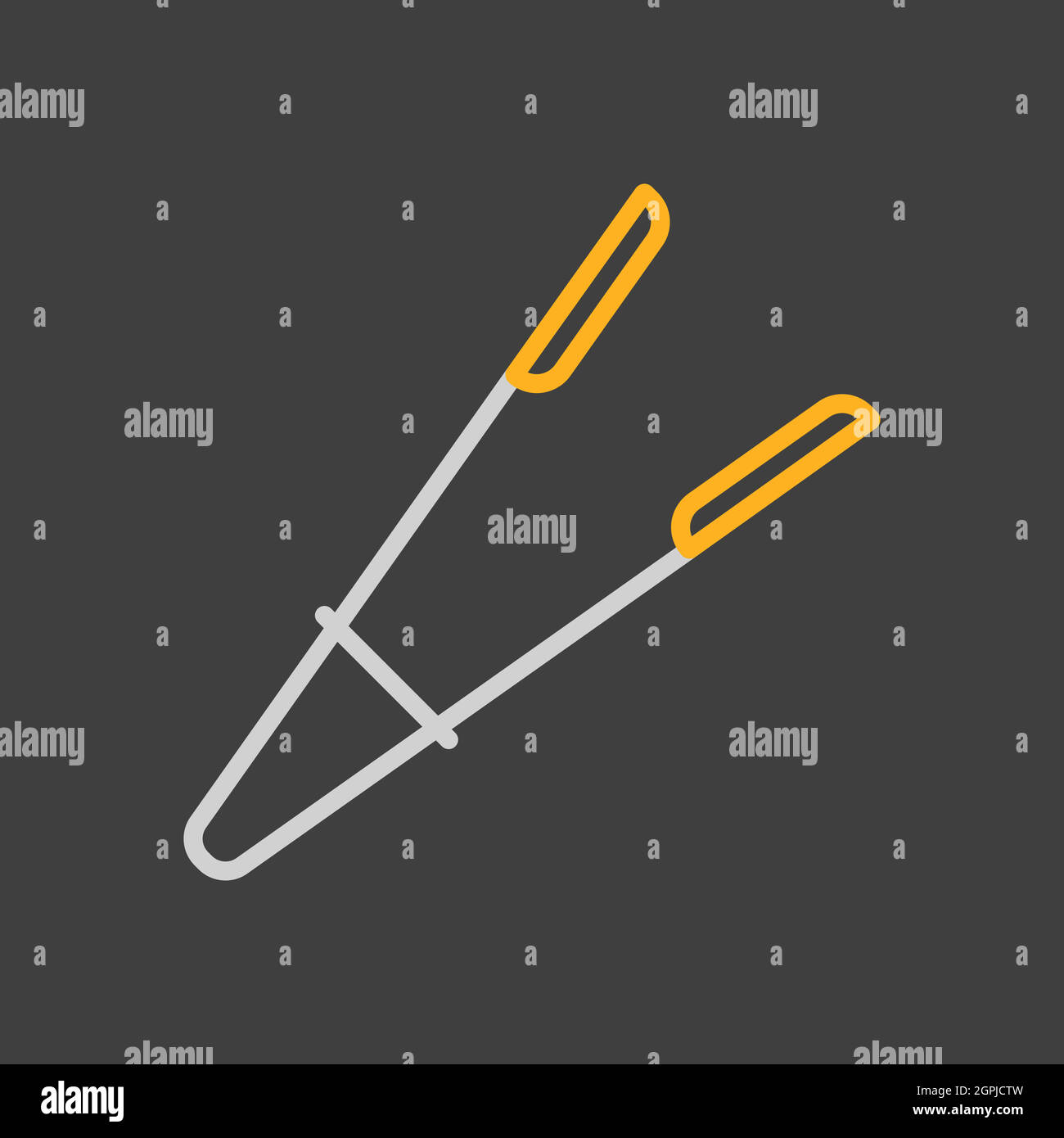 Kitchen tongs vector icon. Kitchen appliance Stock Vector Image & Art ...