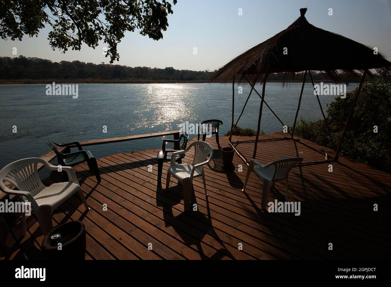 Ngepi Camp, a popular place to overlanders and adventurers, on the ...