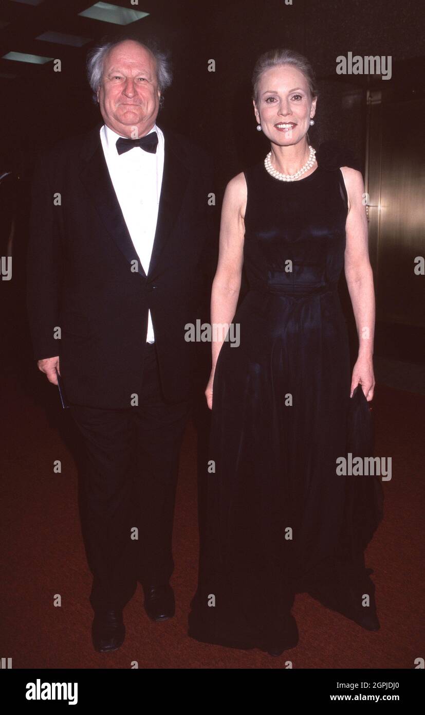 Bobby Zarem and Marthe Keller attend the 2001 Tony Awards at Radio City ...
