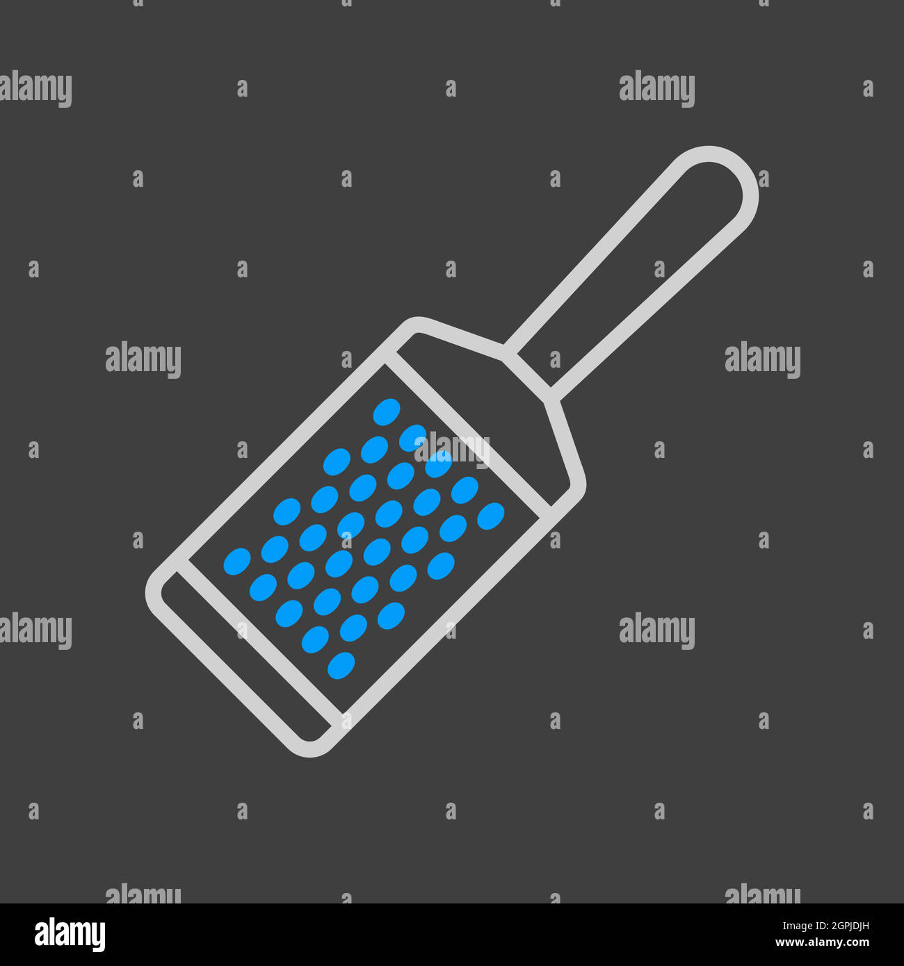 Metal kitchen hand grater for cheese vector icon Stock Vector Image ...