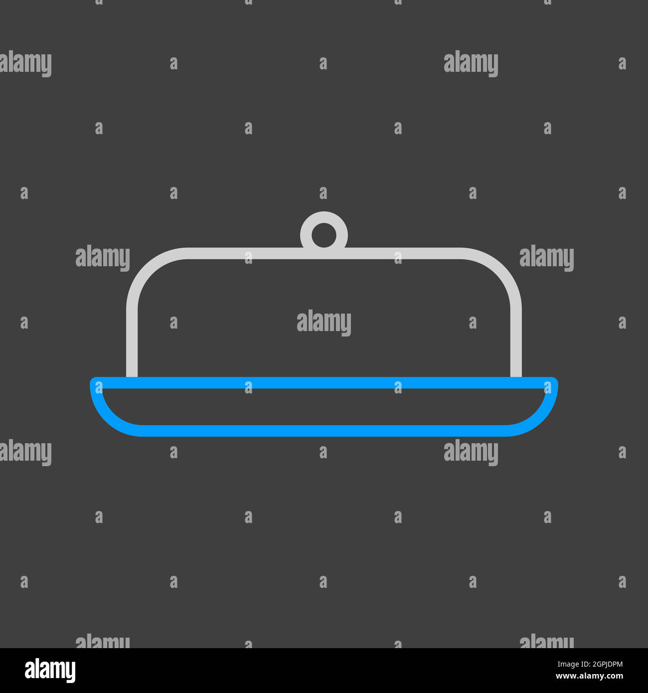 Butter dish vector icon. Kitchen appliance Stock Vector Image & Art - Alamy